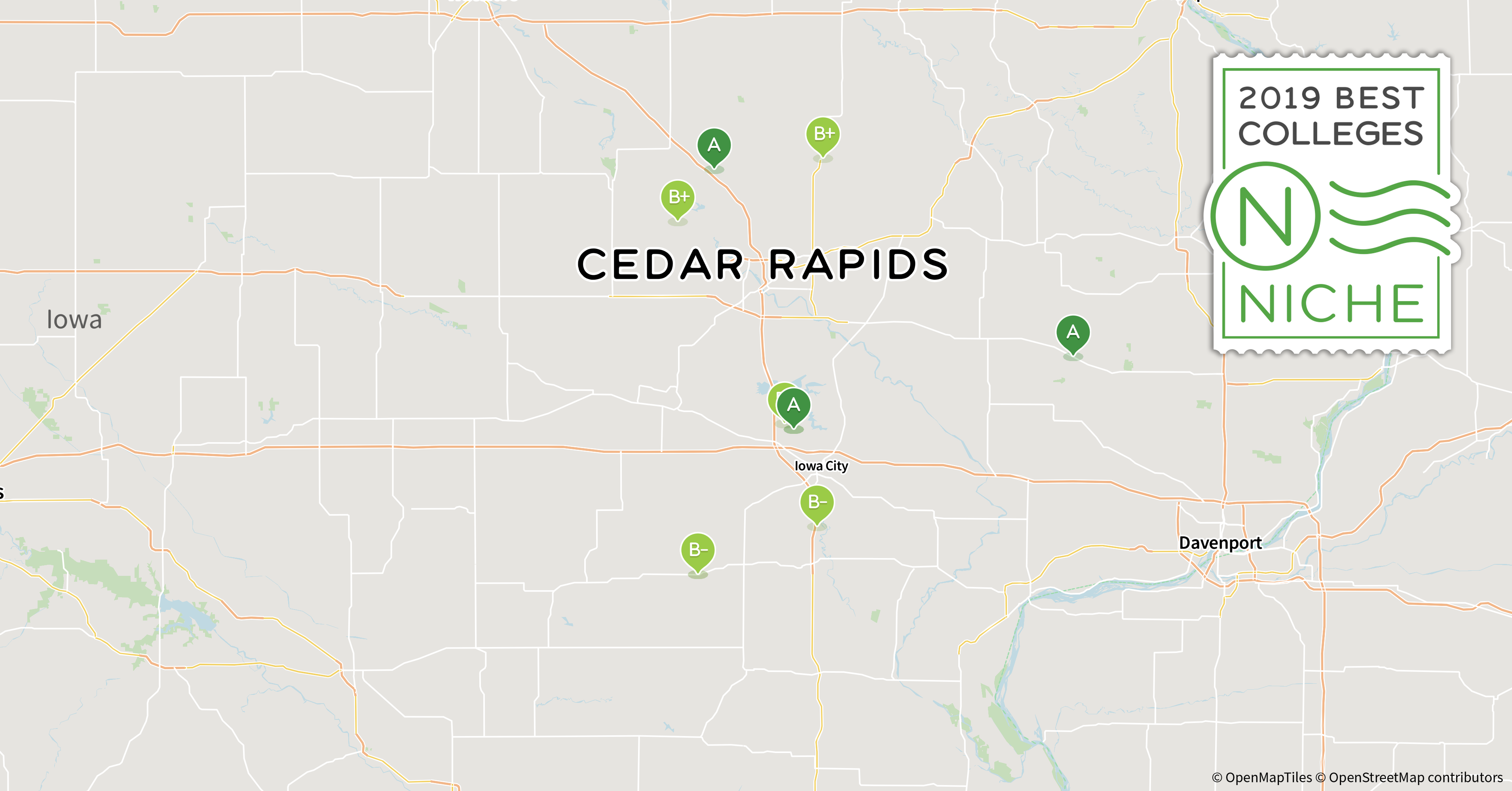 Map Of Cedar Rapids Area