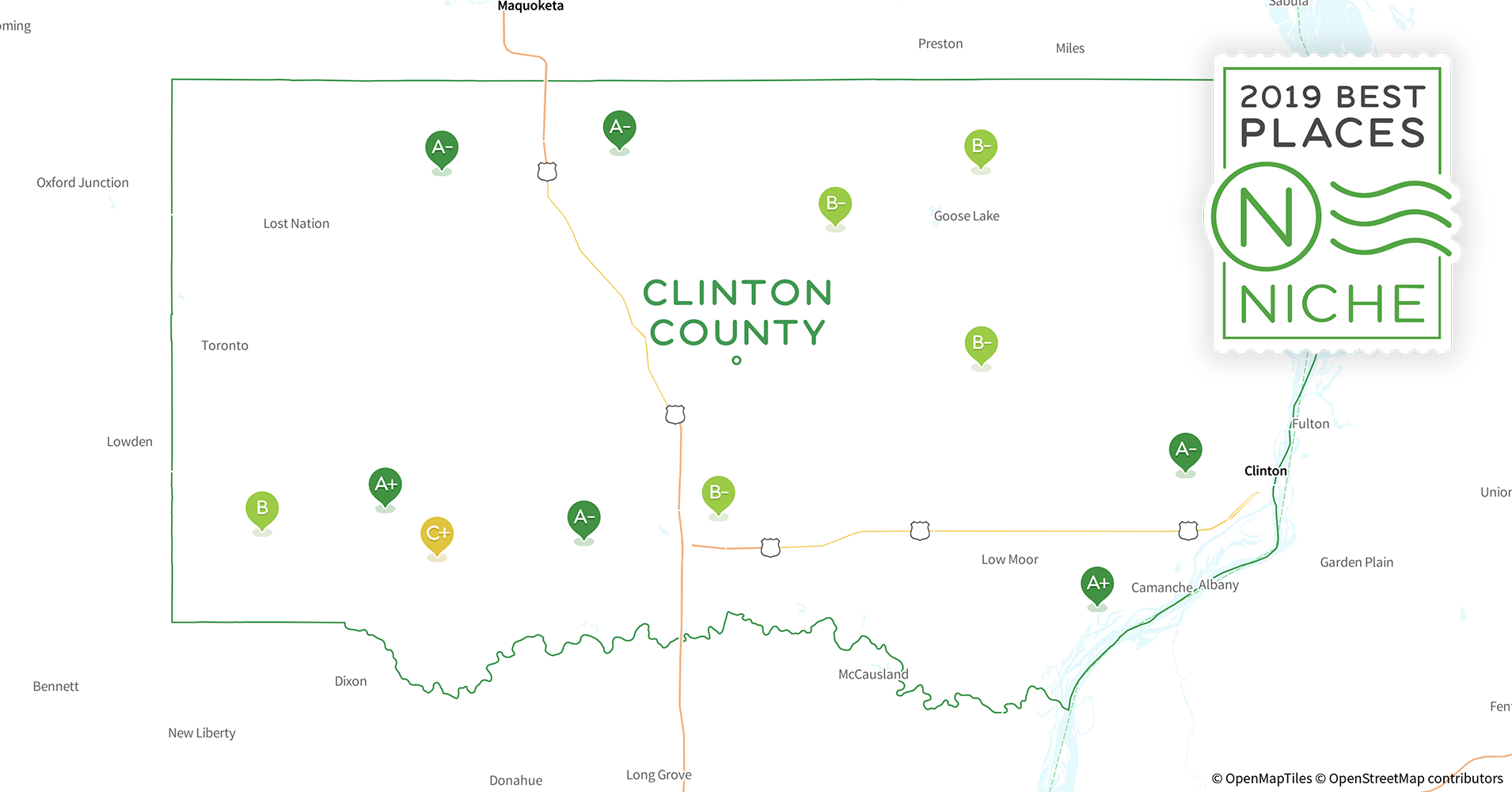 2019 Best Places to Live in Clinton County, IA - Niche