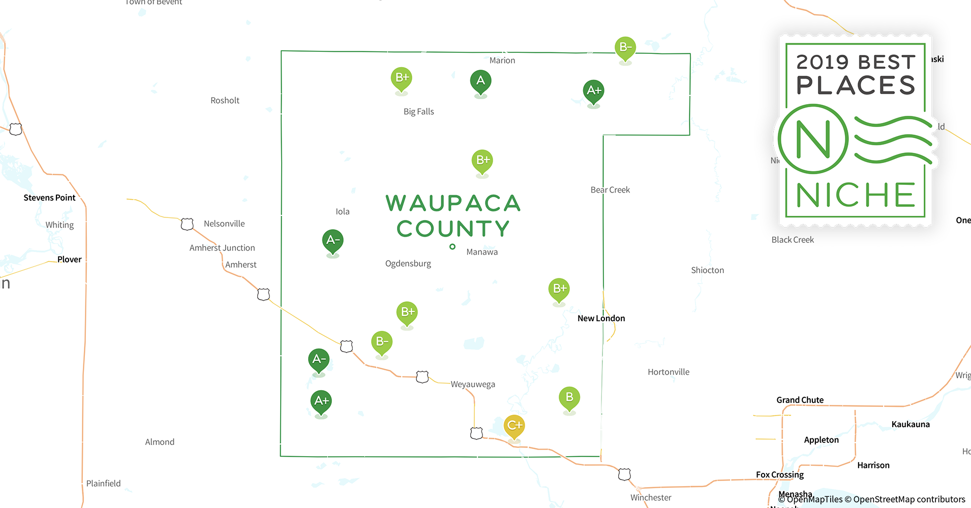 2019 Best Places to Live in Waupaca County, WI - Niche
