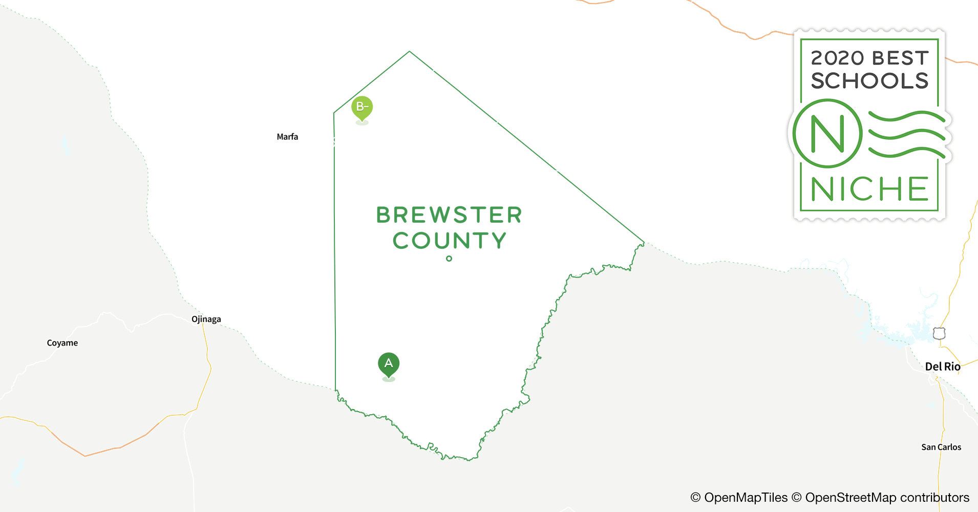 1956 General Highay Map Of Texas Brewster County - Map