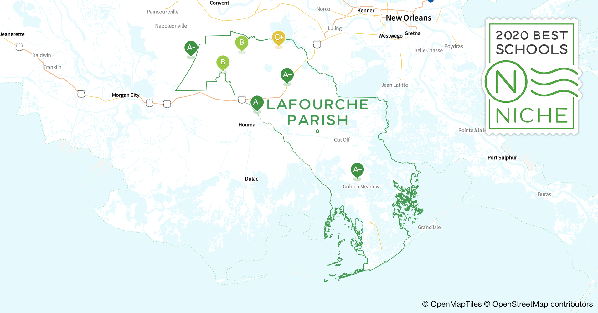 2020 Best Public Elementary Schools in Lafourche Parish, LA - Niche