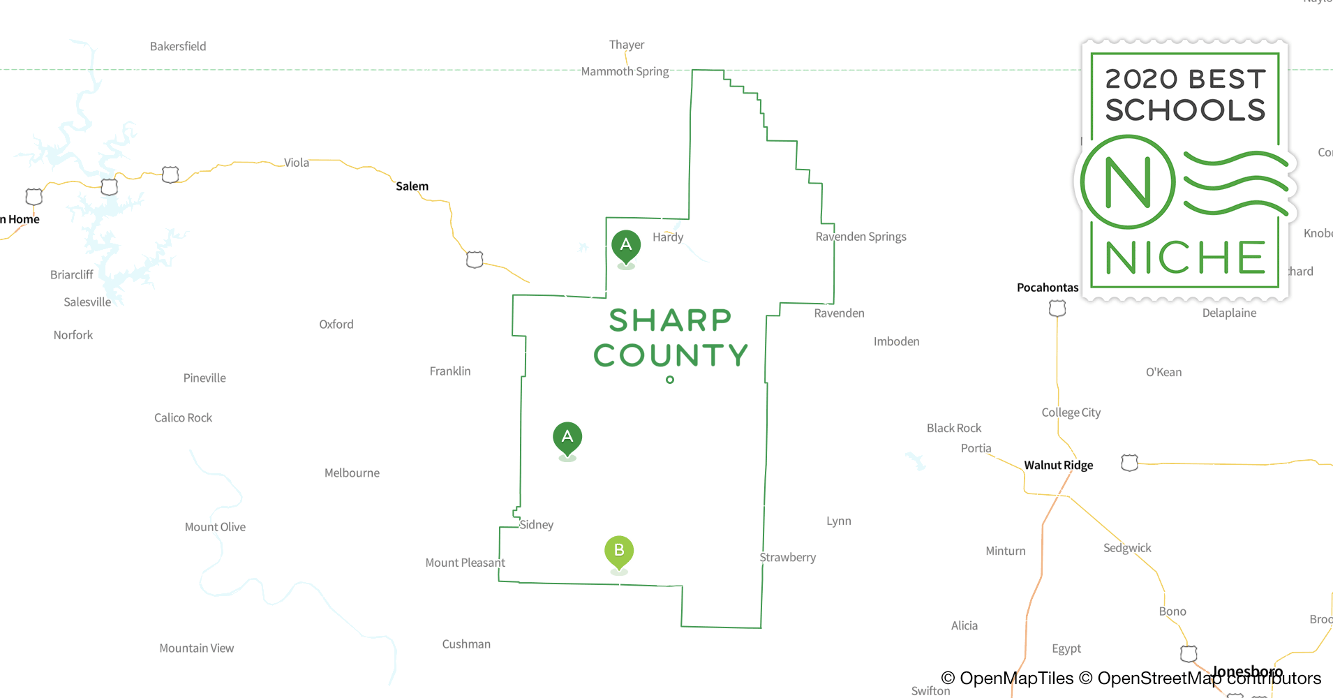 School Districts in Sharp County, AR - Niche