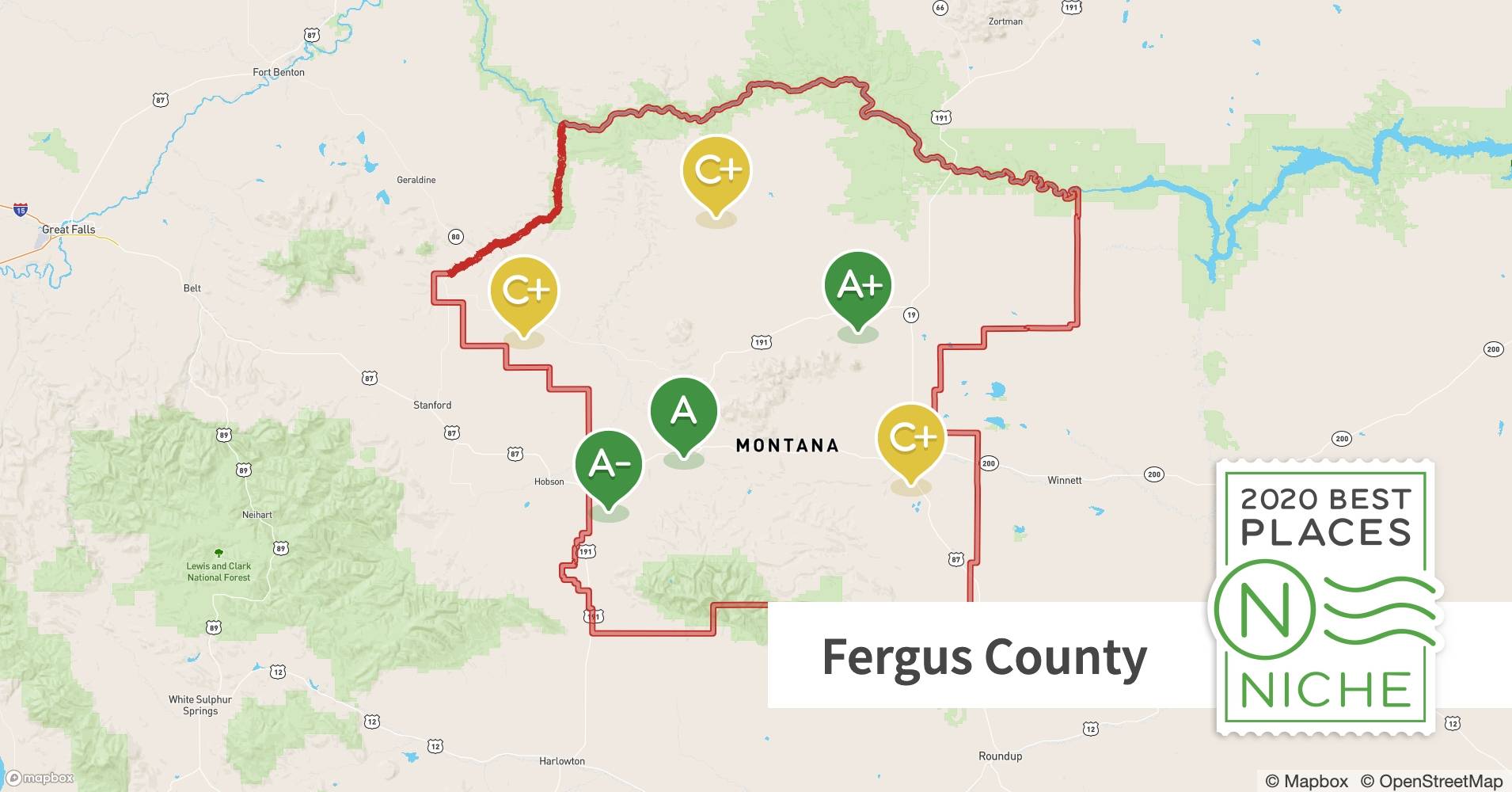 2020 Best Places to Raise a Family in Fergus County, MT - Niche