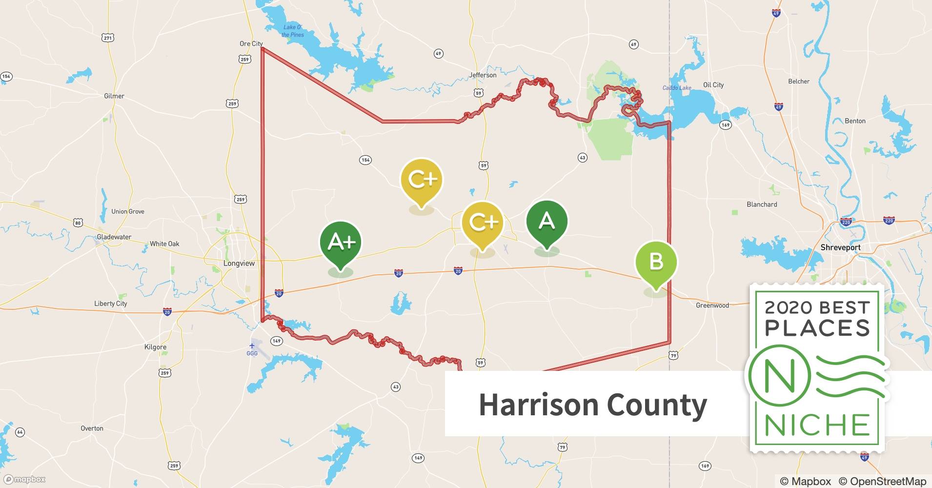 2020 Safe Places to Live in Harrison County, TX - Niche