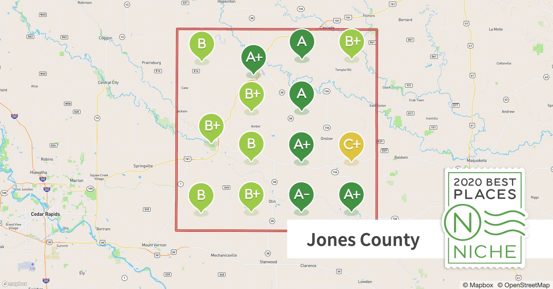 2020 Safe Places to Live in Jones County, IA - Niche