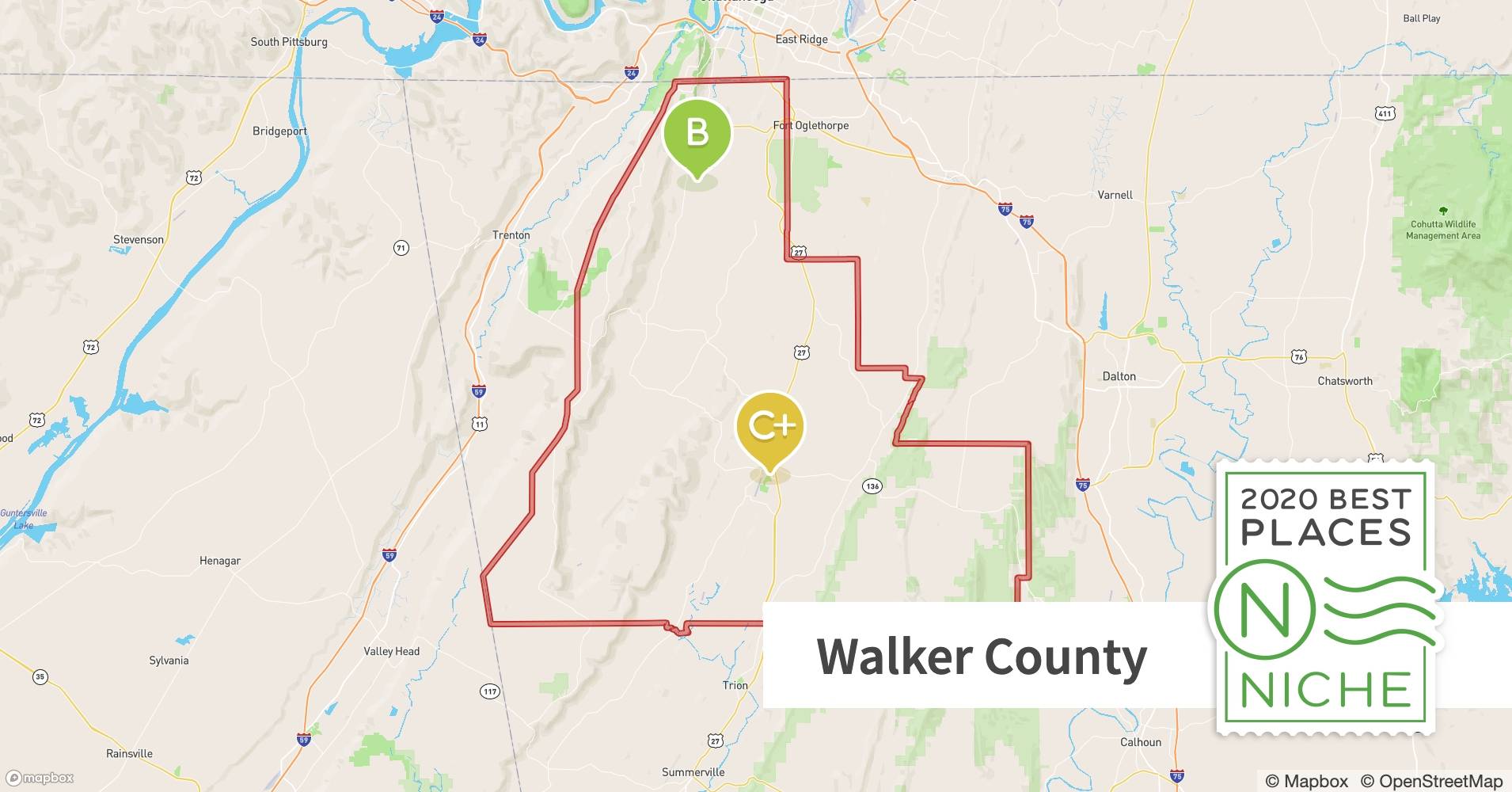 2020 Safe Places to Live in Walker County, GA - Niche
