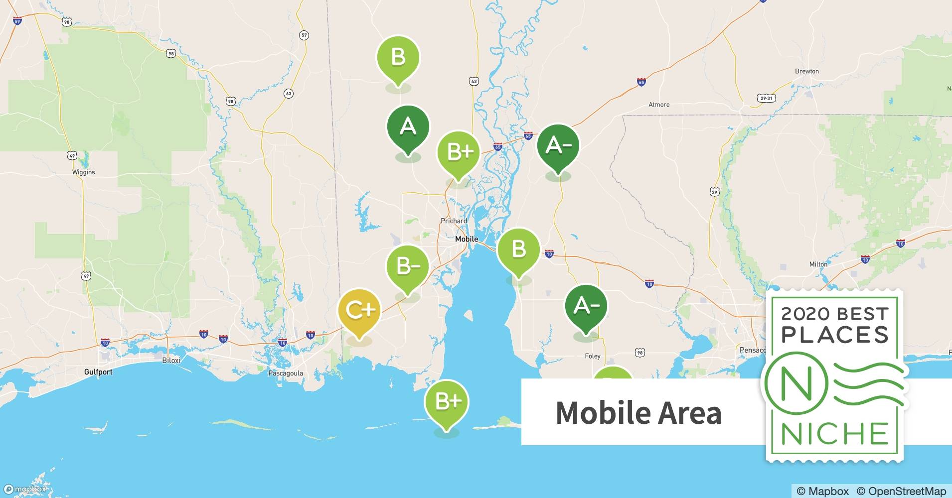 2020 Best Mobile Area Suburbs to Live - Niche