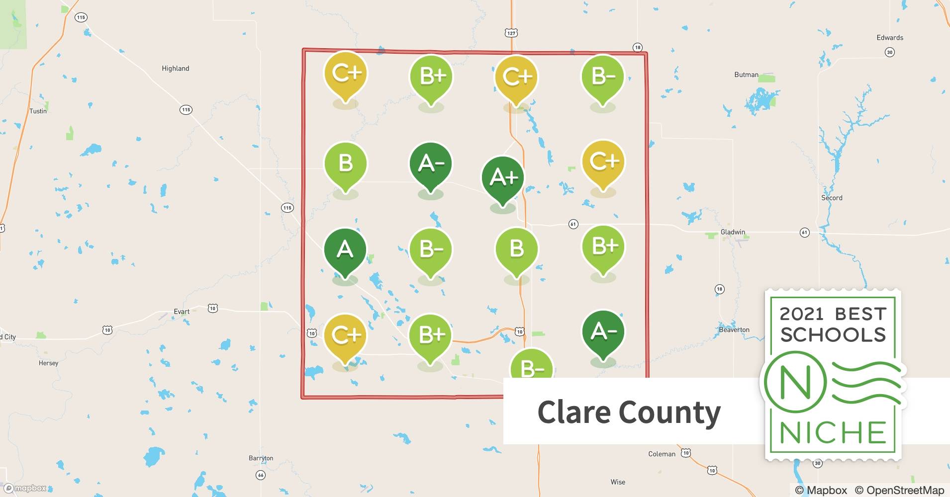 School Districts in Clare County, MI - Niche