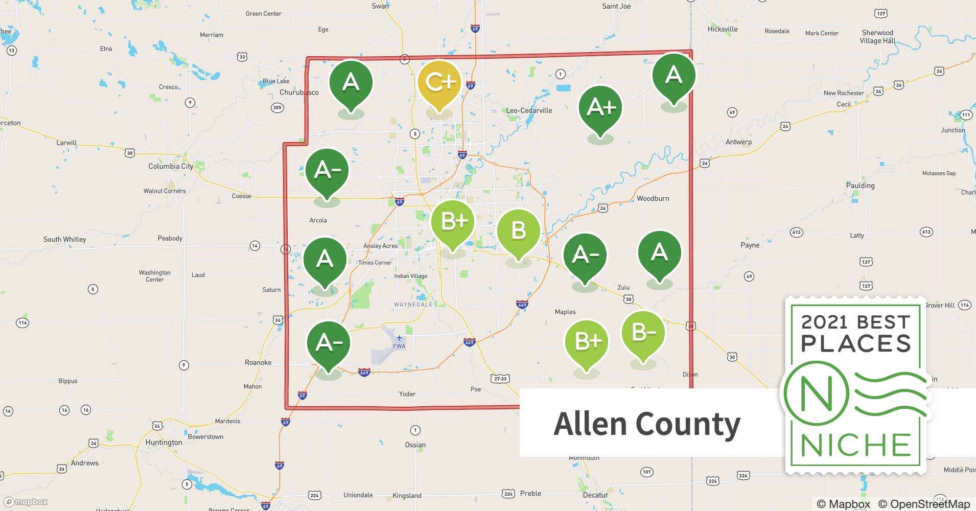 2021 Best Allen County ZIP Codes to Raise a Family - Niche