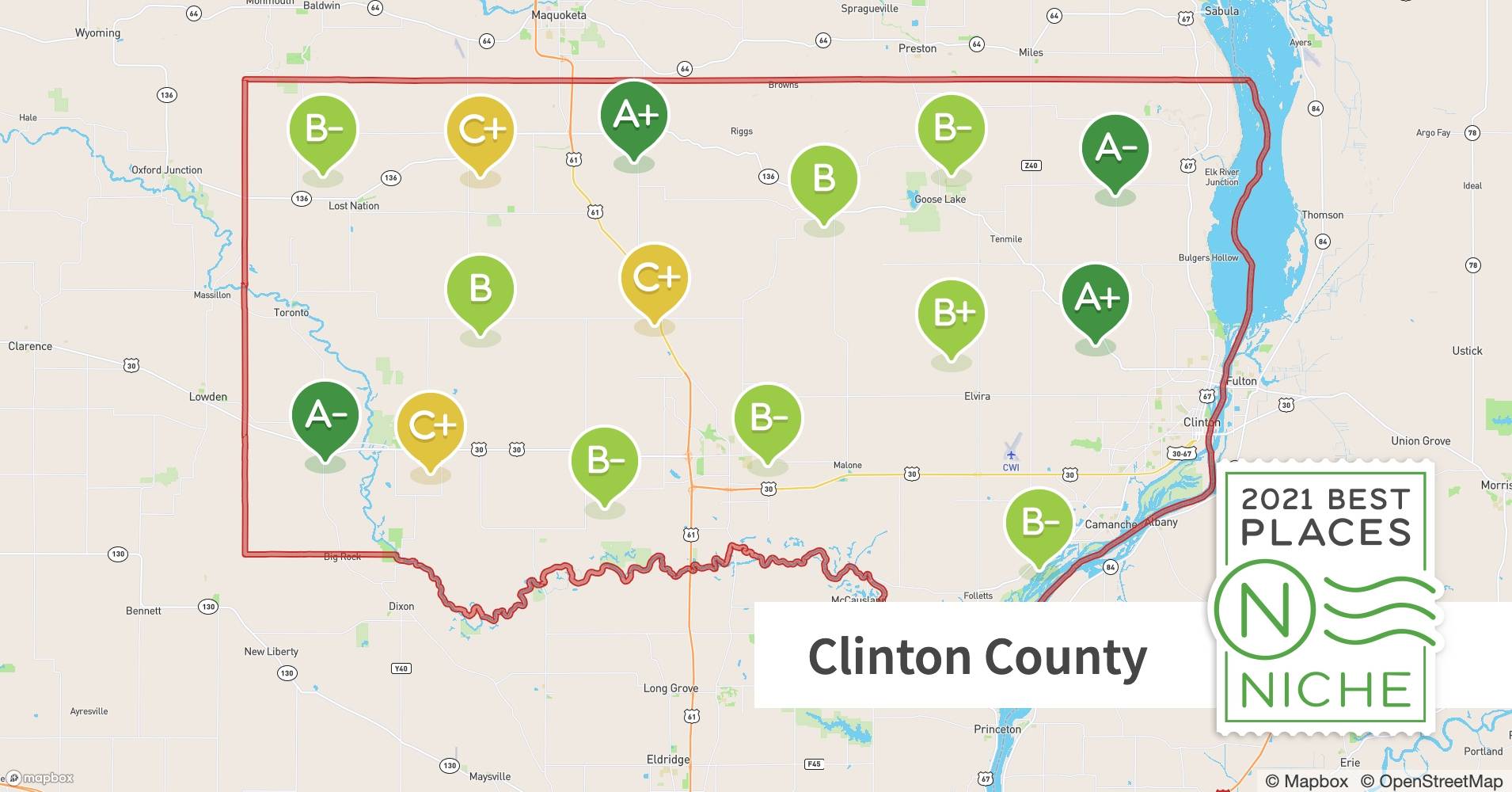 2021 Best Places to Live in Clinton County, IA - Niche
