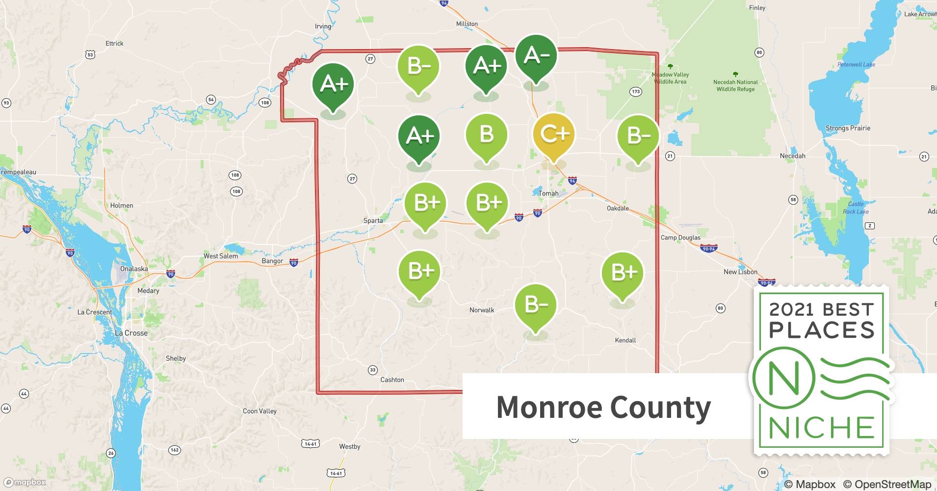2021 Best Places to Live in Monroe County, WI - Niche