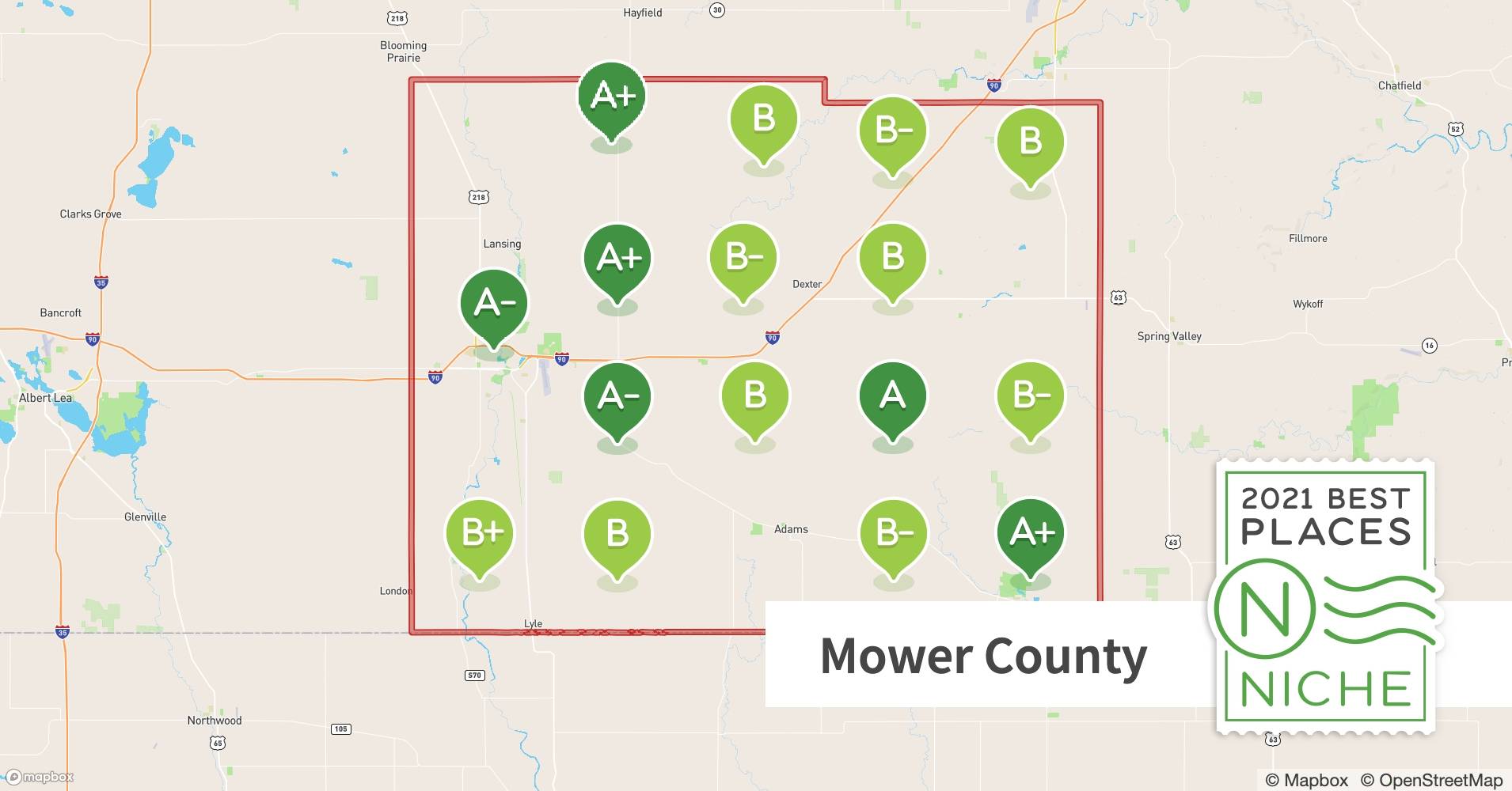 2021 Best Places to Live in Mower County, MN - Niche