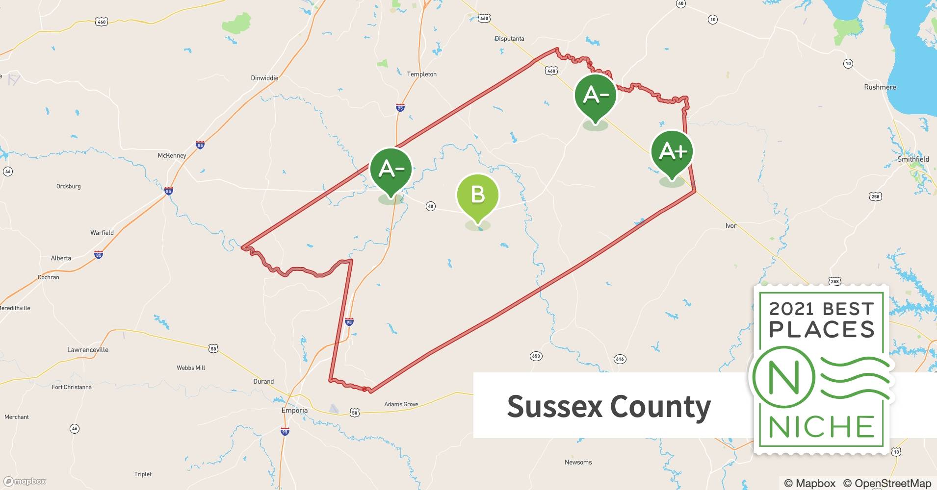 2021 Most Diverse Places to Live in Sussex County, VA - Niche