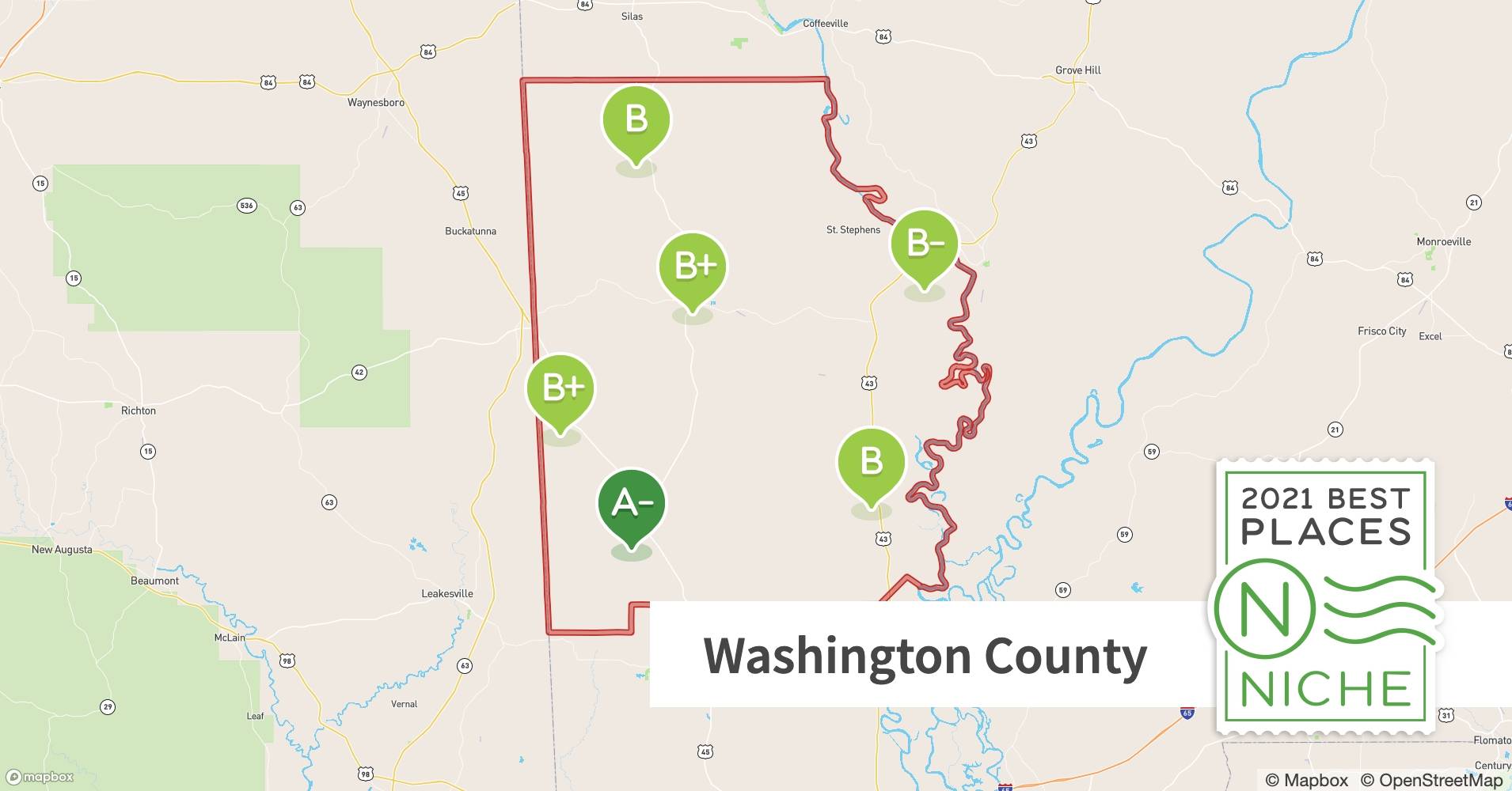 2021 Best Places to Live in Washington County, AL - Niche