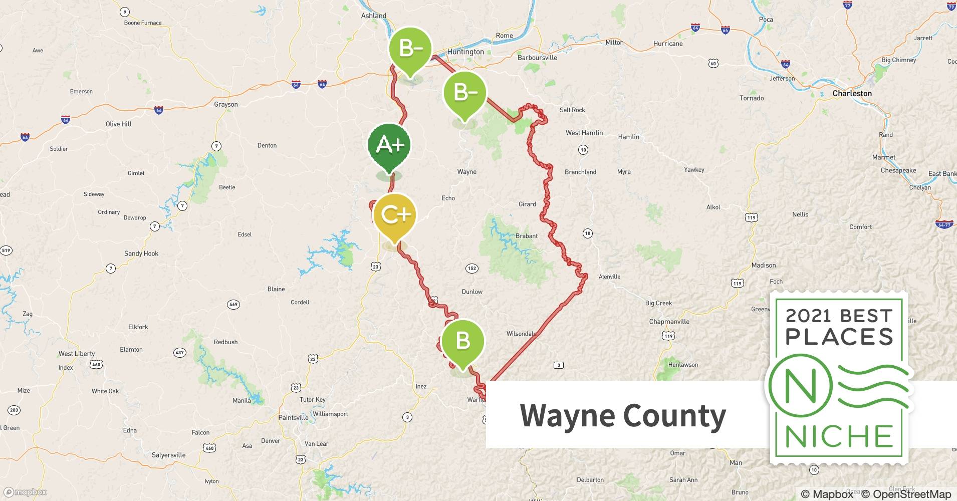 Wayne County West Virginia Map - Map