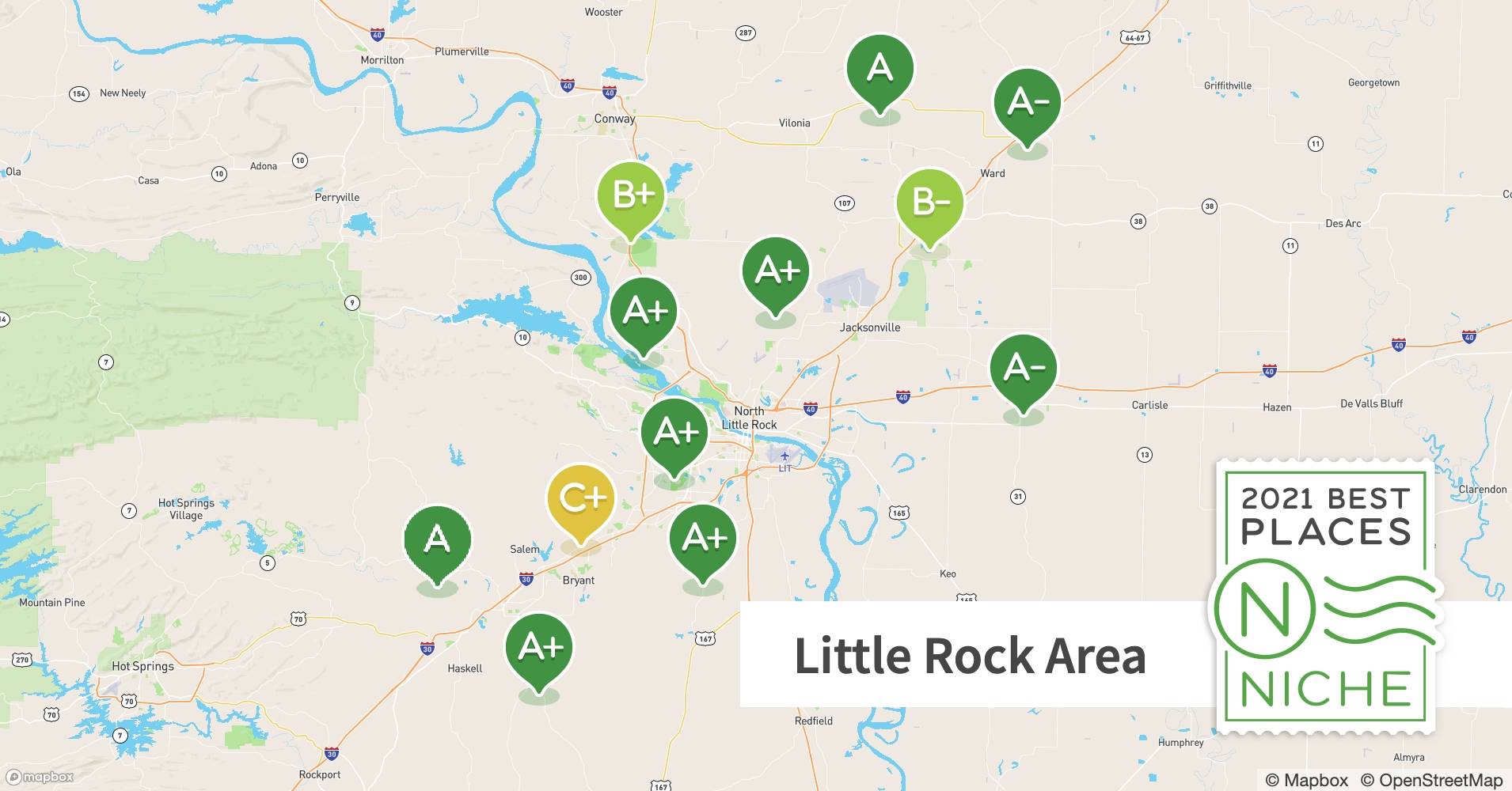 2021 Best Little Rock Area Suburbs to Live - Niche