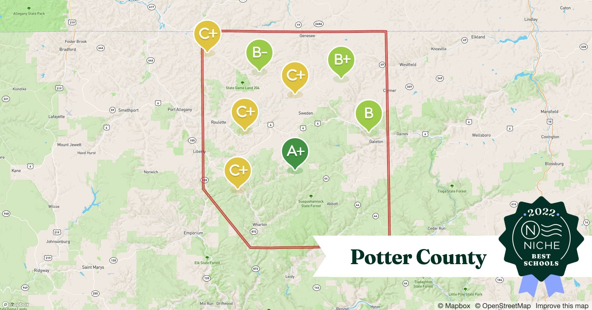 School Districts in Potter County, PA - Niche