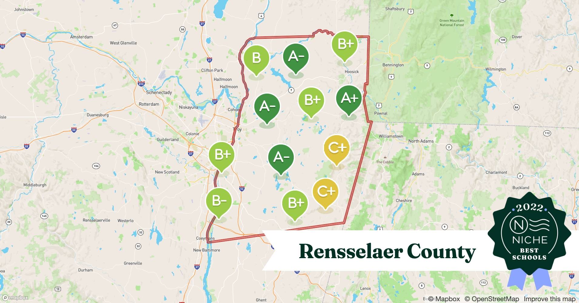 School Districts in Rensselaer County, NY - Niche