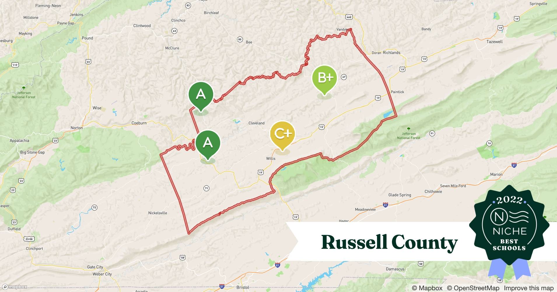School Districts in Russell County, VA - Niche