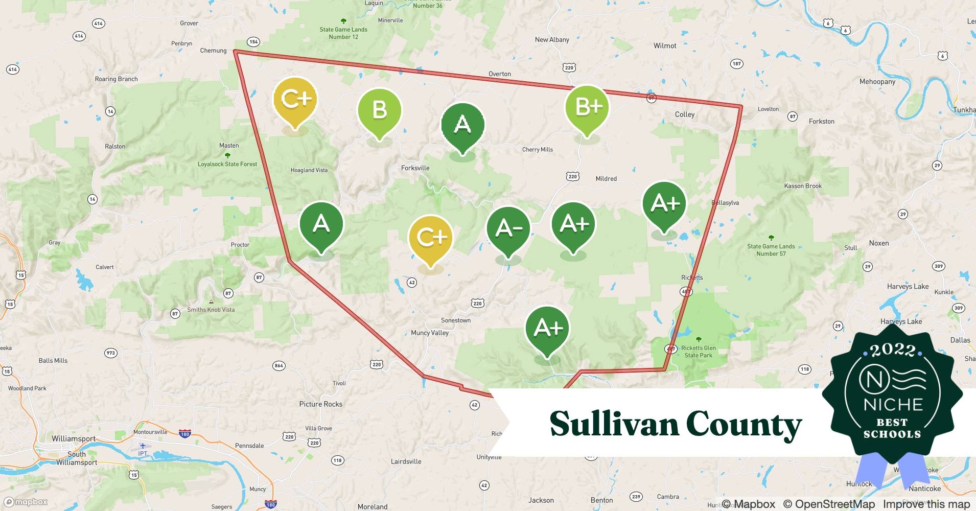 School Districts in Sullivan County, PA - Niche