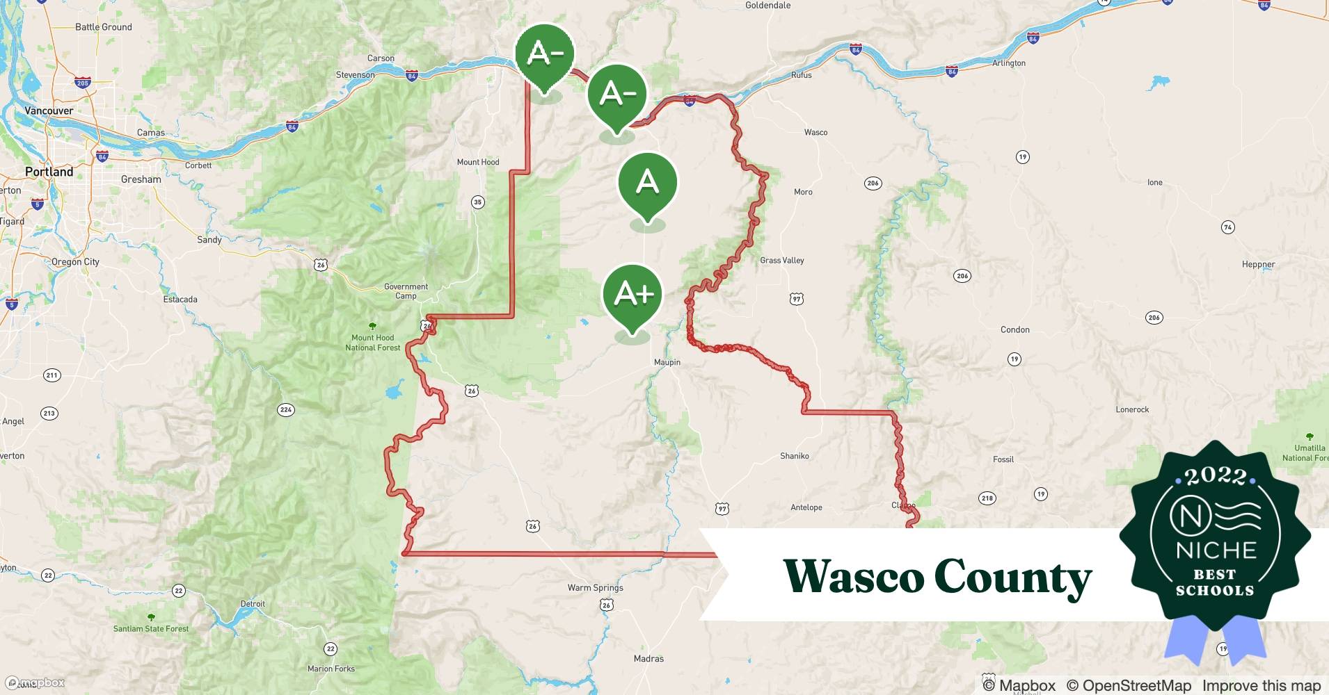 School Districts in Wasco County, OR - Niche