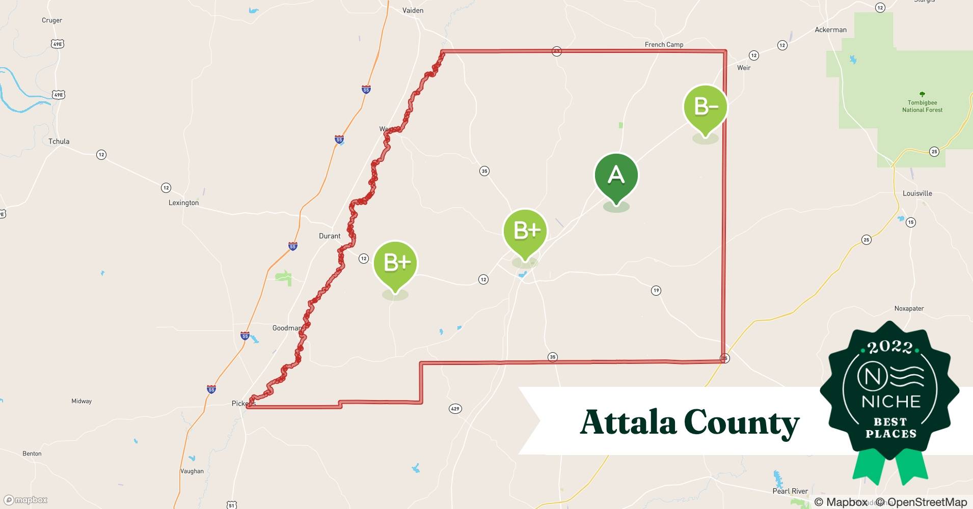 2022 Best Attala County ZIP Codes to Raise a Family - Niche