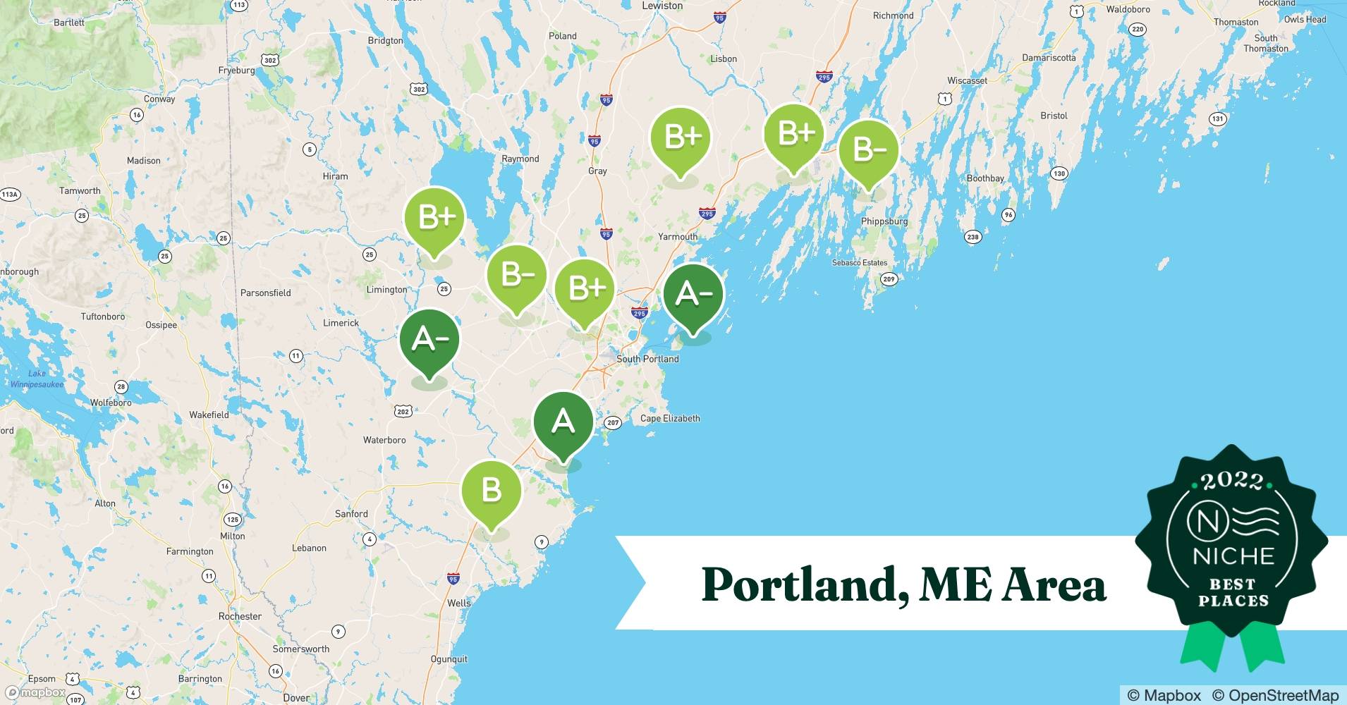 2022 Best Portland, ME Area Suburbs to Live - Niche