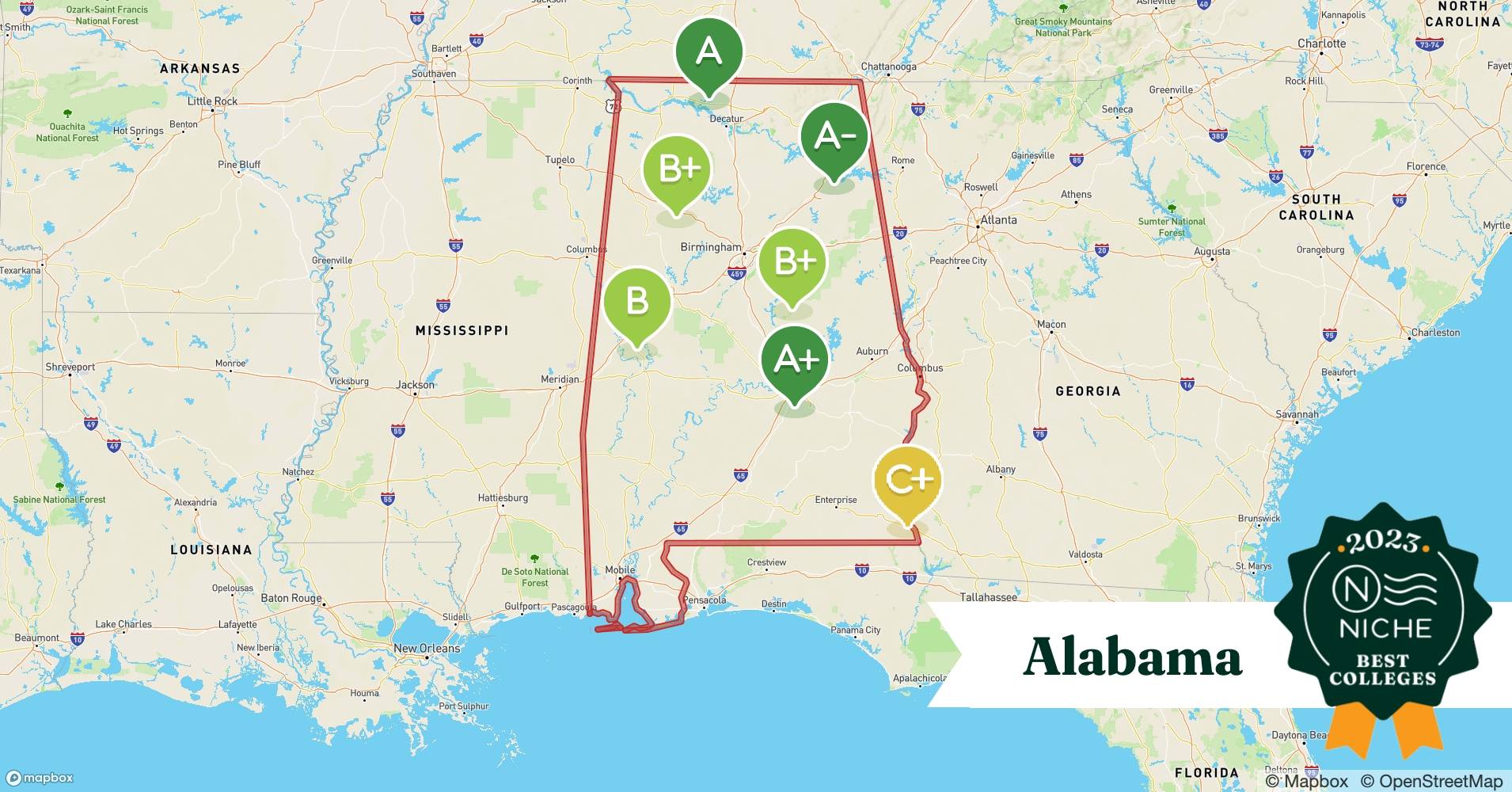 2023 Best Colleges in Alabama - Niche