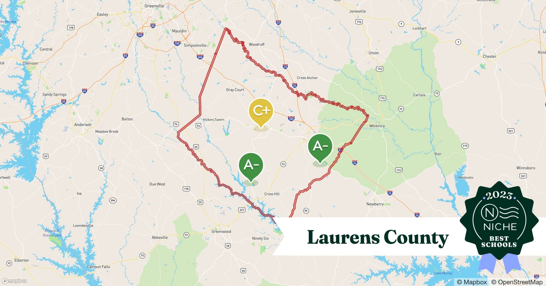 School Districts in Laurens County, SC - Niche