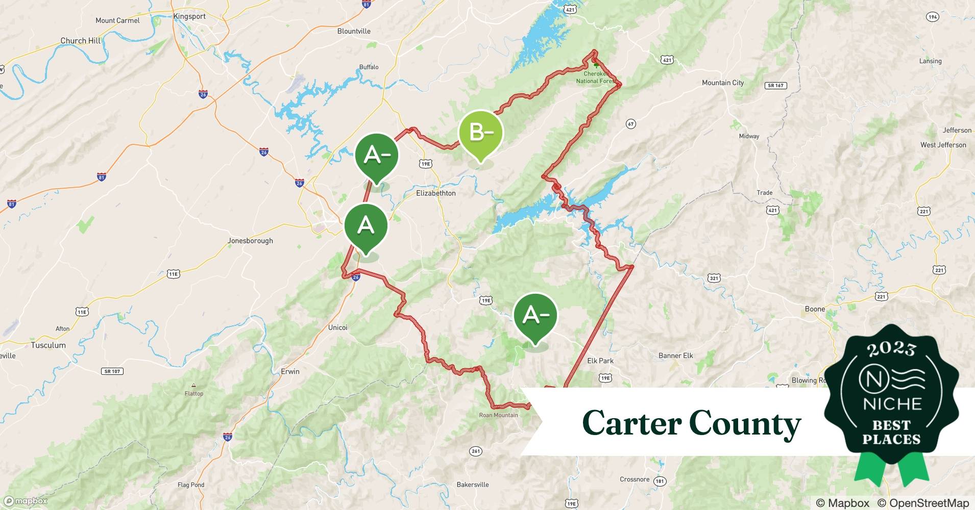 2023 Best Places to Buy a House in Carter County, TN - Niche