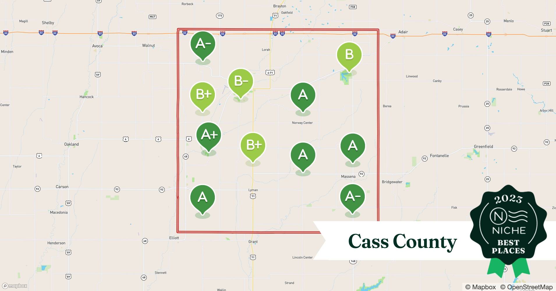 2023 Best Places to Live in Cass County, IA - Niche