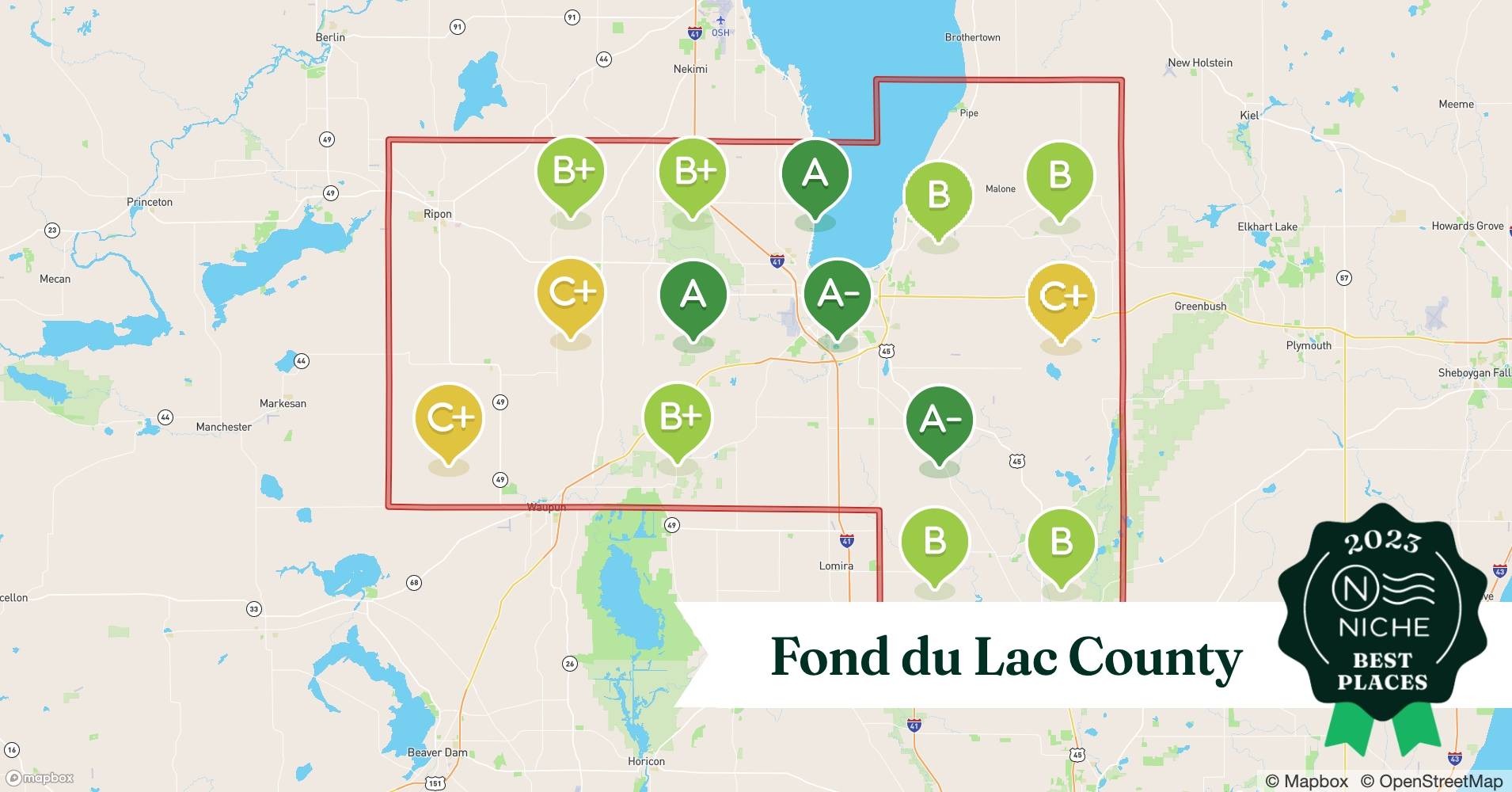 2023 Best Fond du Lac County ZIP Codes to Raise a Family - Niche