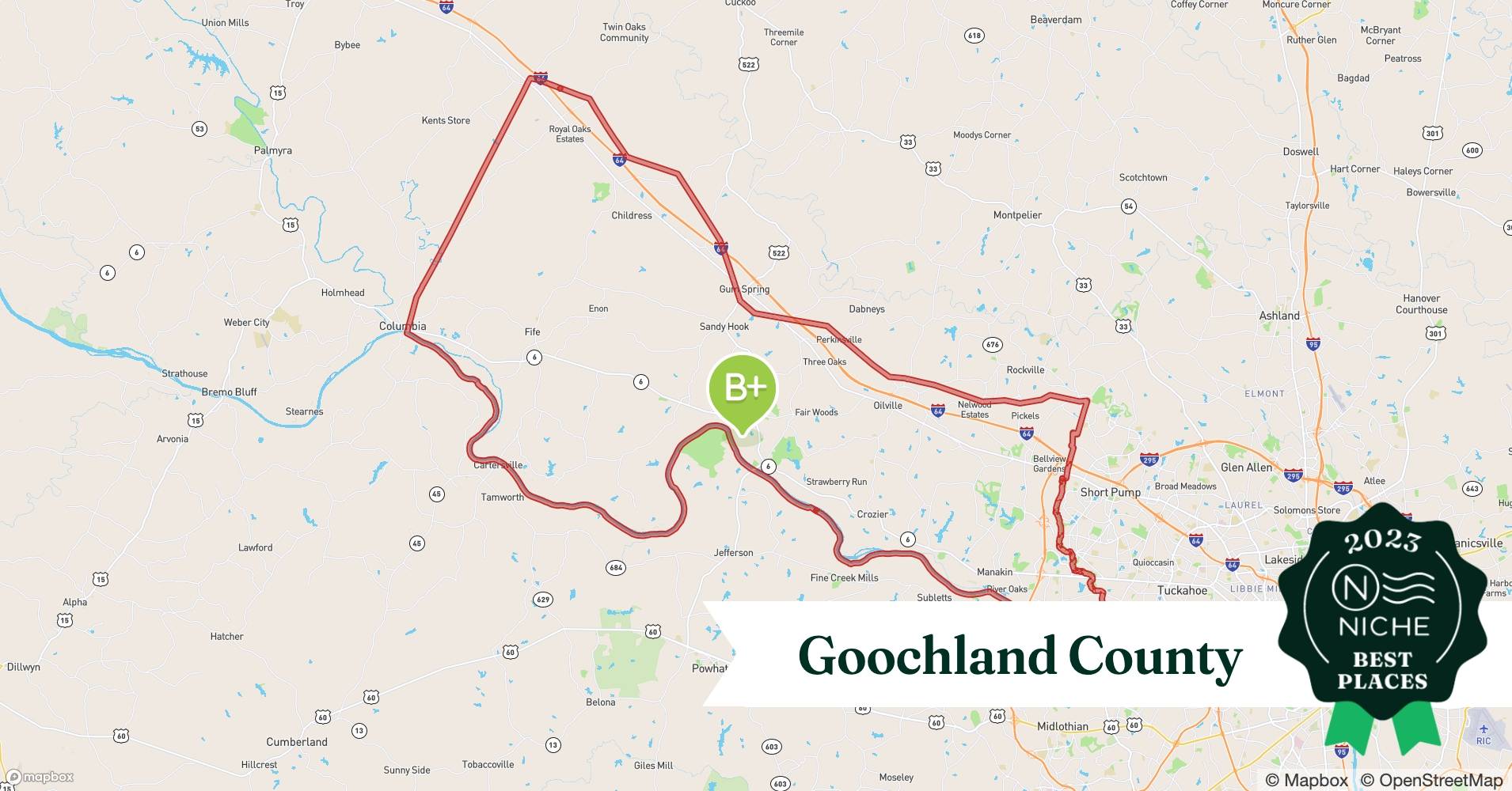 2023 Best Goochland County ZIP Codes to Raise a Family - Niche