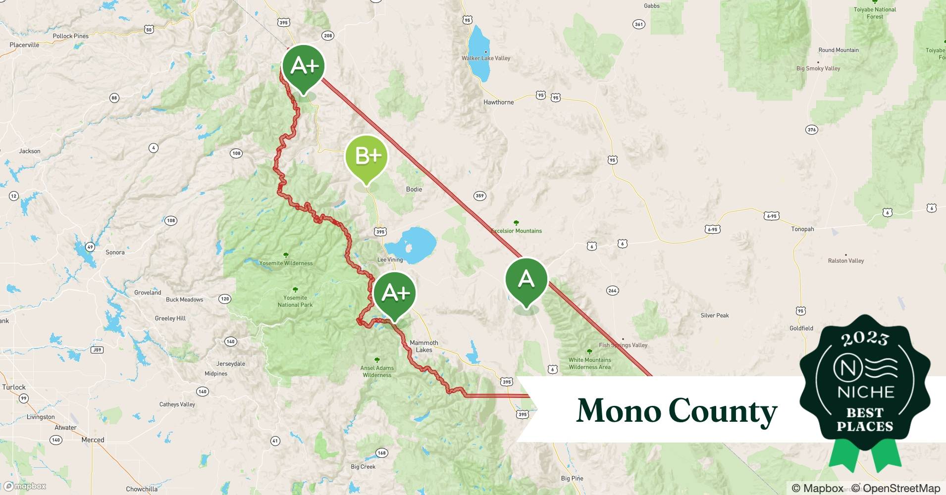 2023 Best Mono County ZIP Codes to Raise a Family - Niche