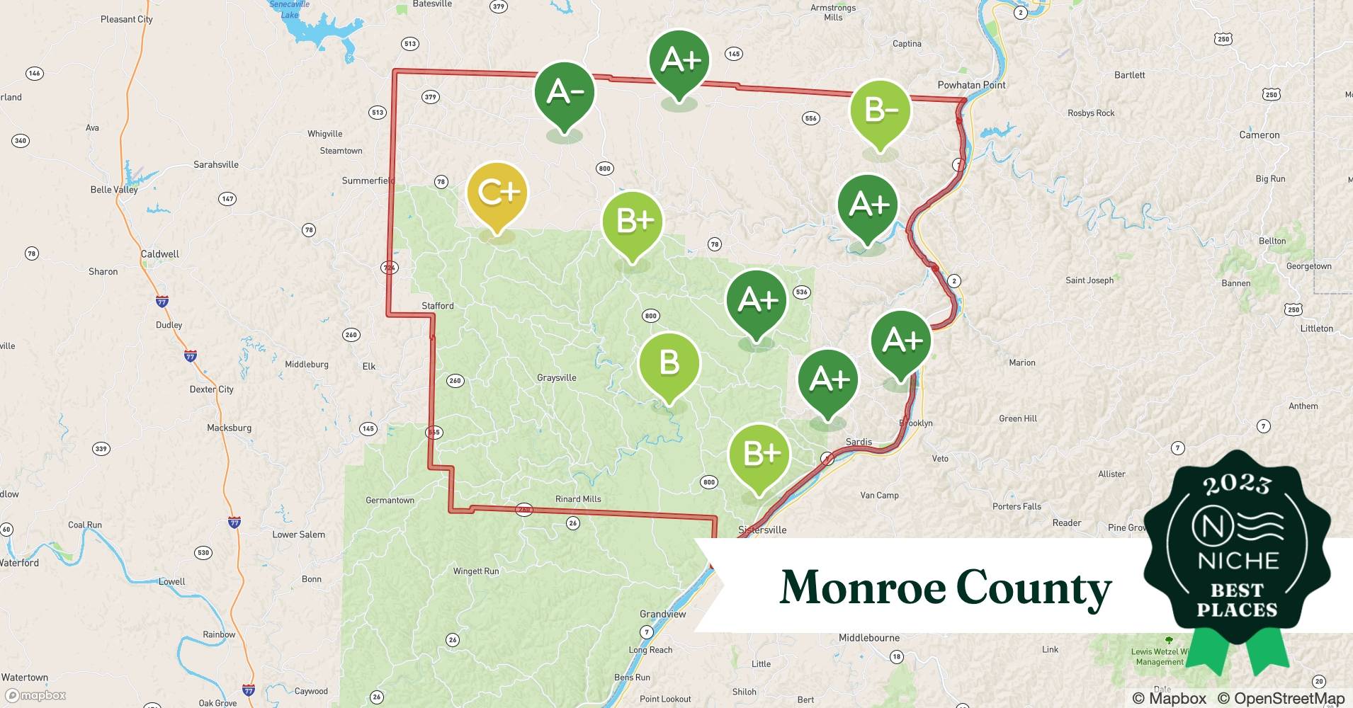 2023 Best Places to Live in Monroe County, OH - Niche