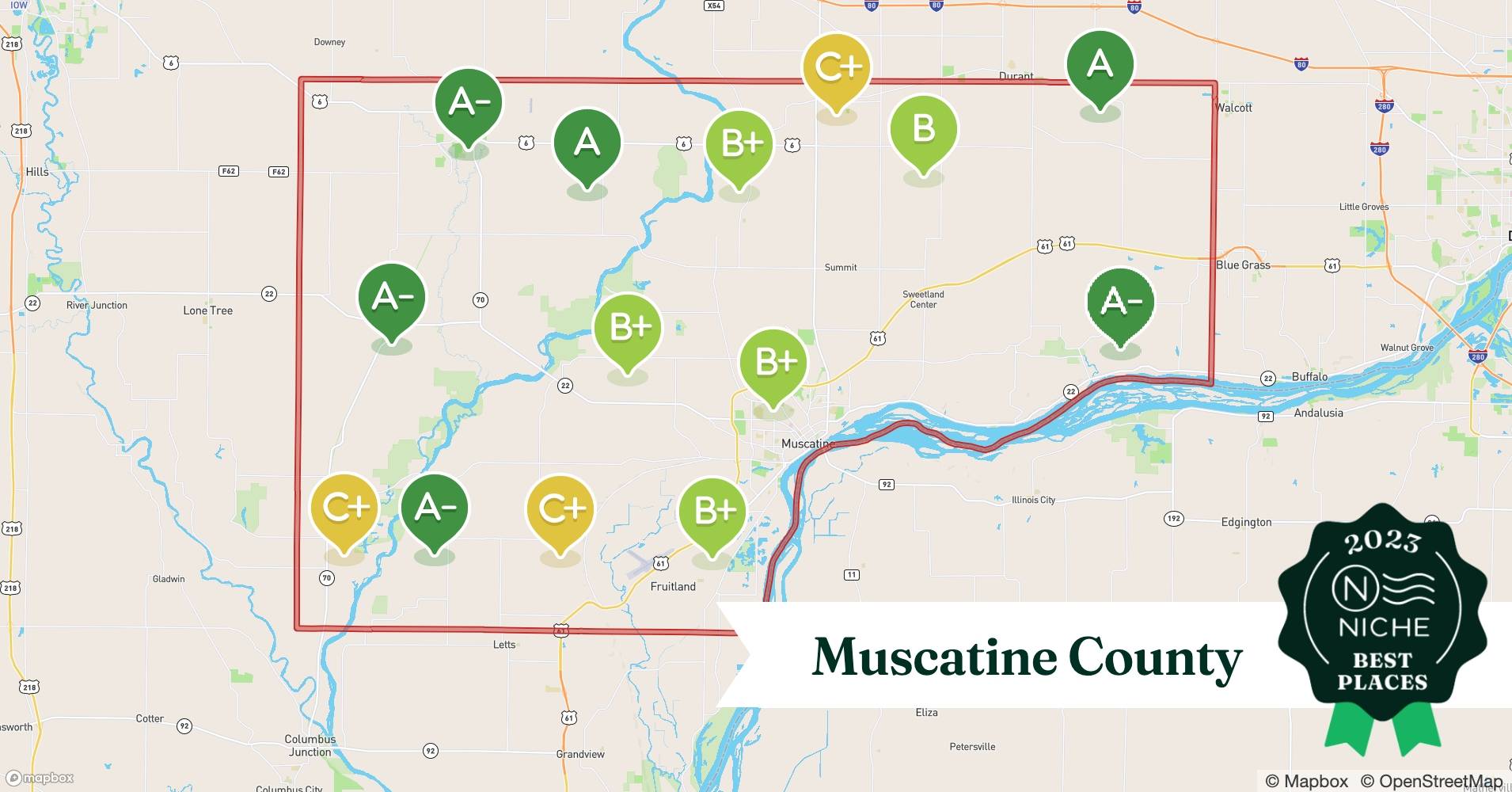 2023 Best Places to Live in Muscatine County, IA - Niche
