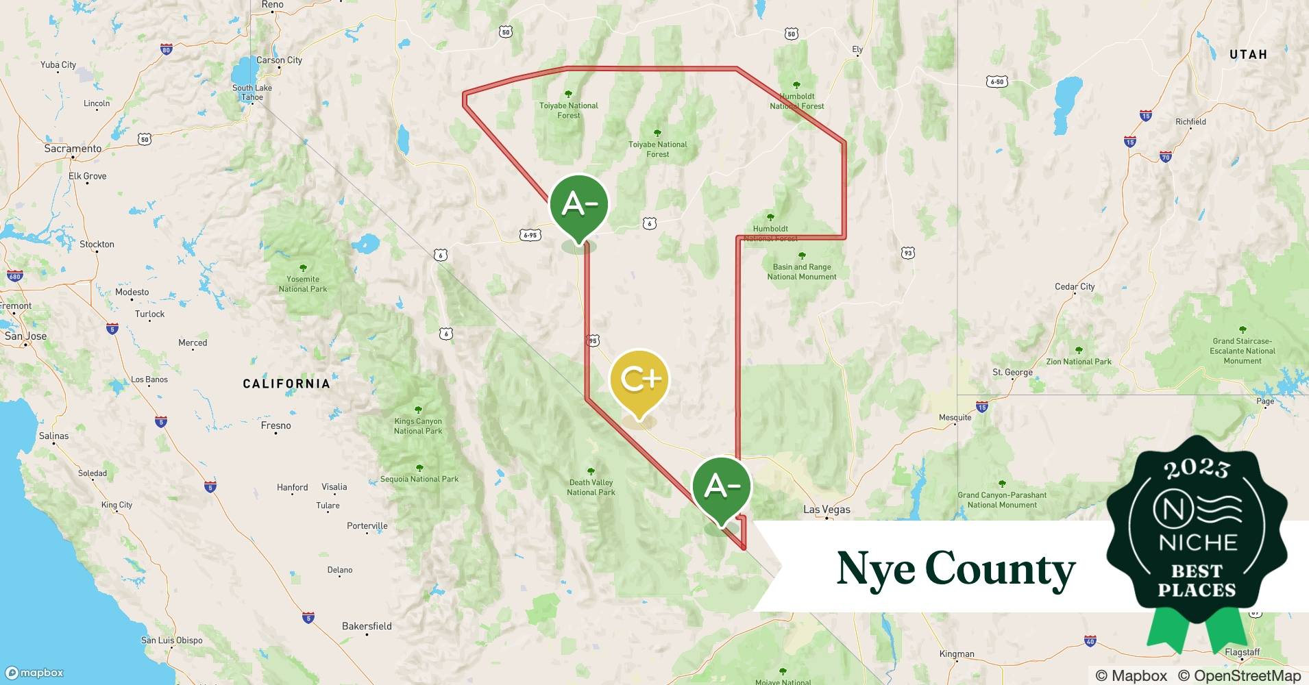 2023 Best Nye County ZIP Codes to Raise a Family - Niche