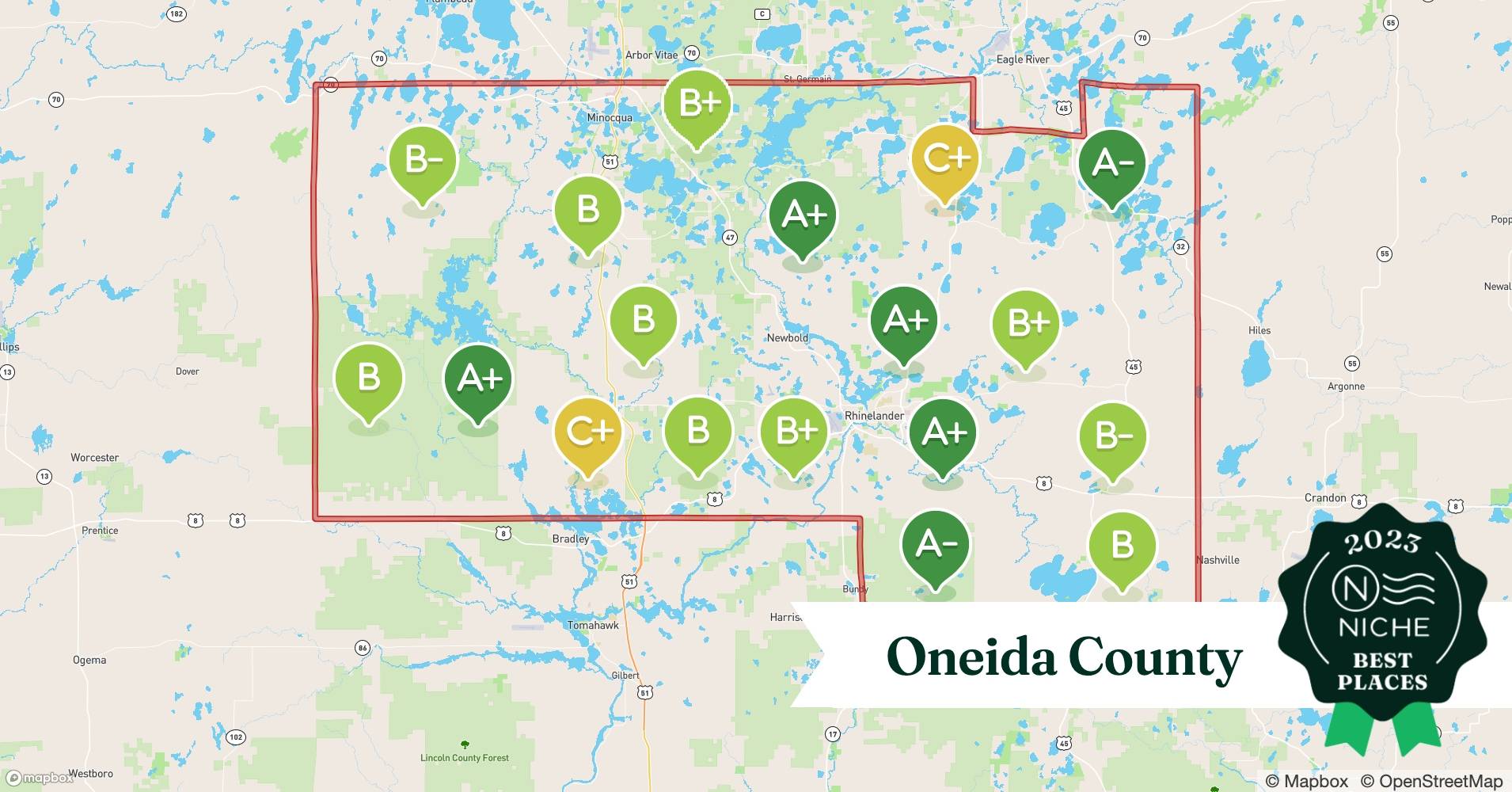2023 Best Places to Live in Oneida County, WI - Niche