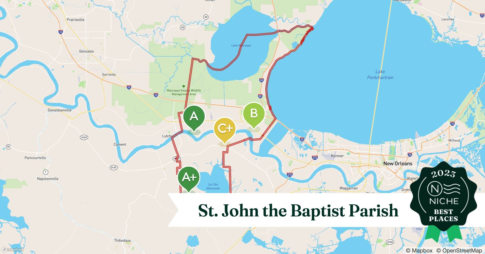 2023 Best Places to Live in St. John the Baptist Parish, LA - Niche