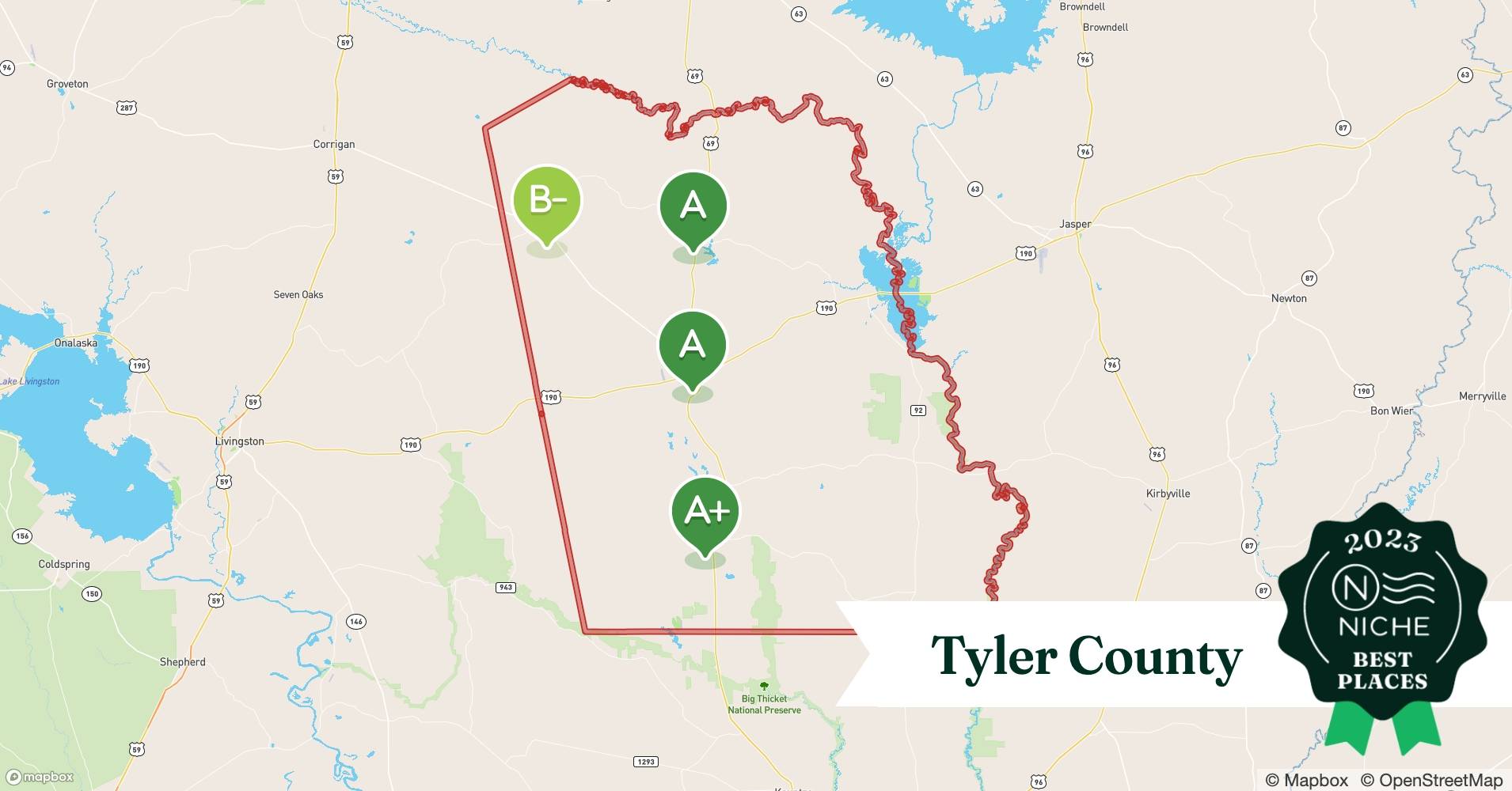 2023 Best Tyler County ZIP Codes to Raise a Family - Niche