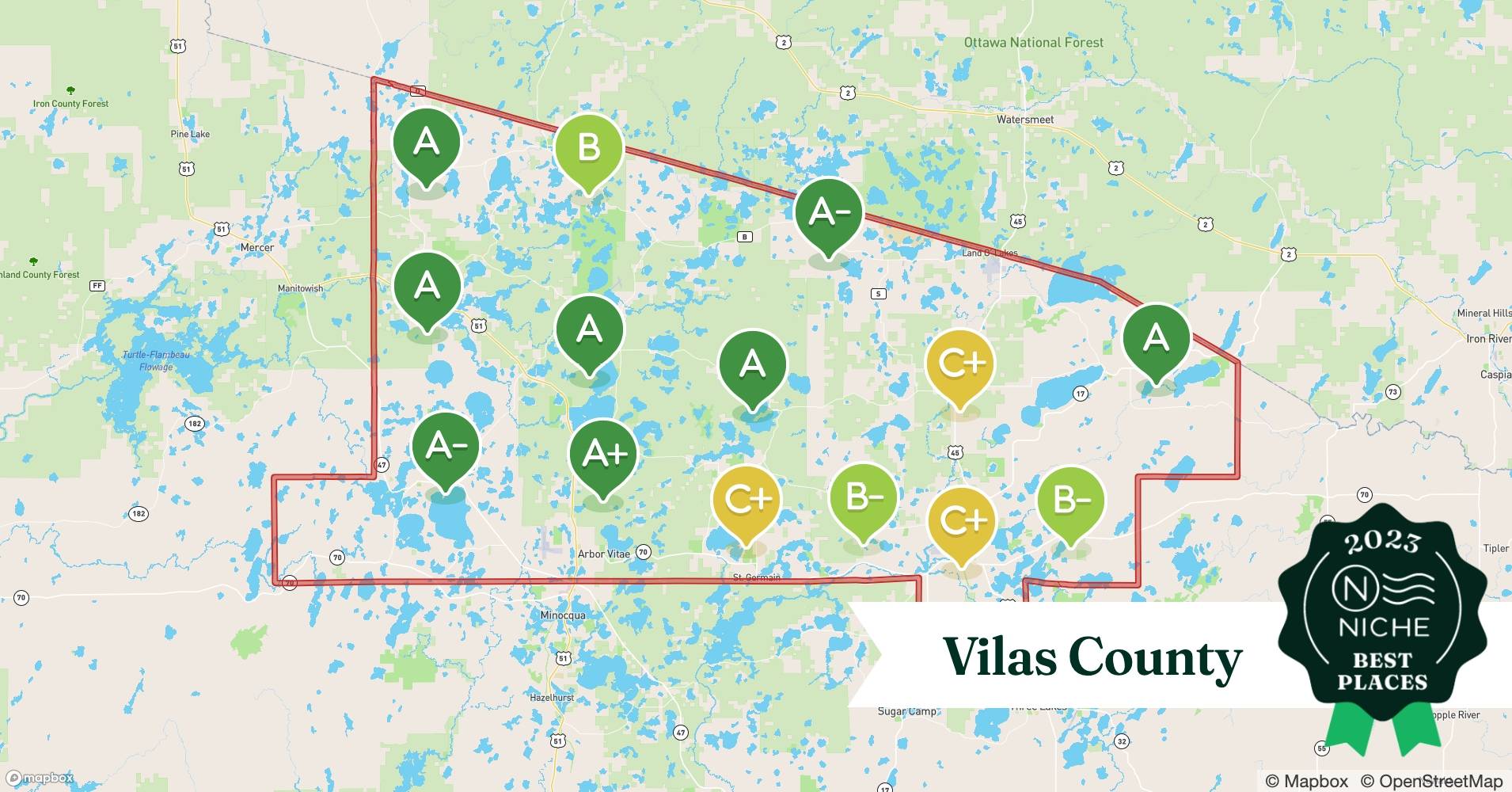 2023 Best Places to Live in Vilas County, WI - Niche