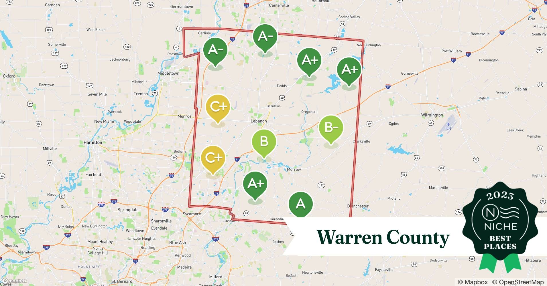 Warren County Ohio Township Map