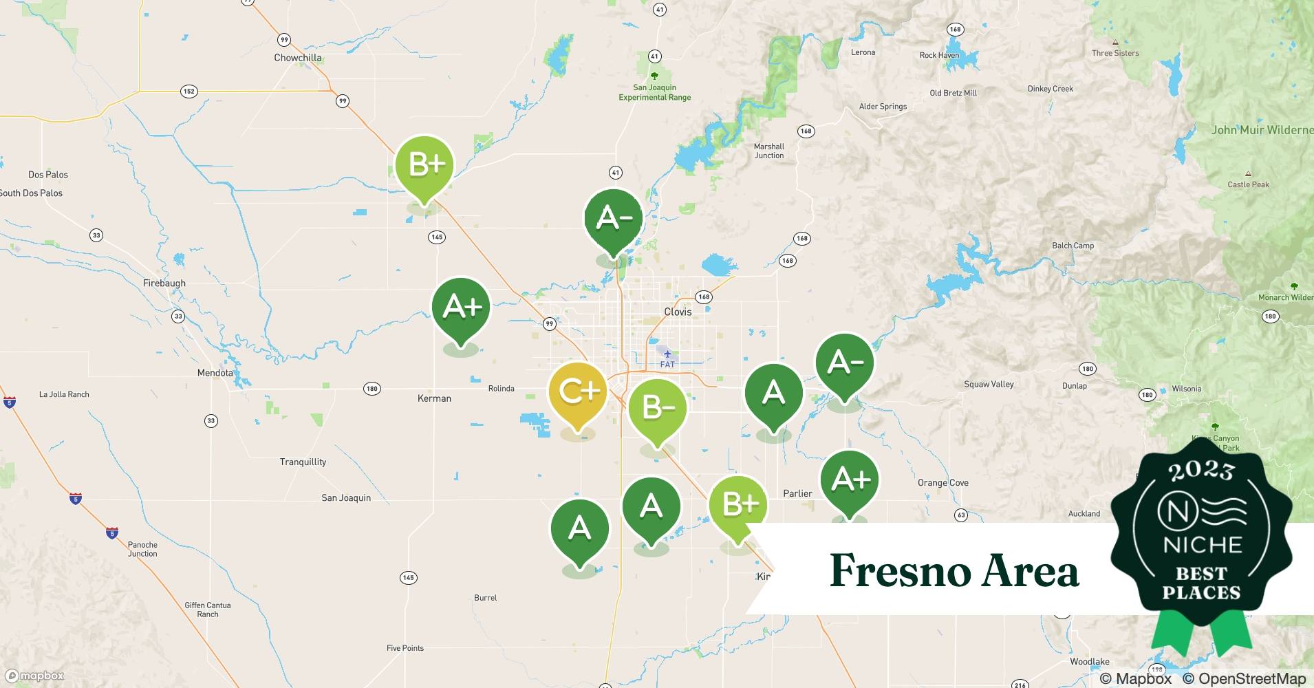 Fresno County Zip Code Map