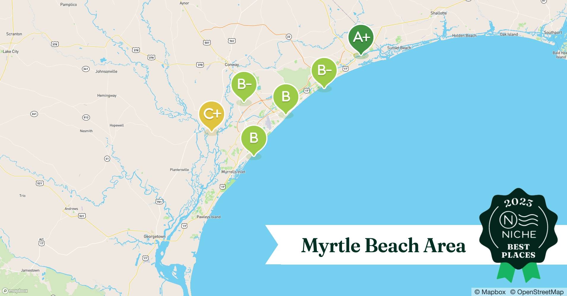 2023 Best Places to Live in the Myrtle Beach Area - Niche