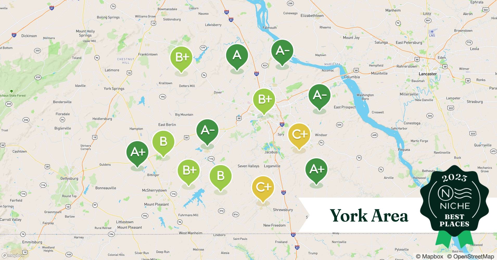 2023 Best Places to Live in the York Area - Niche