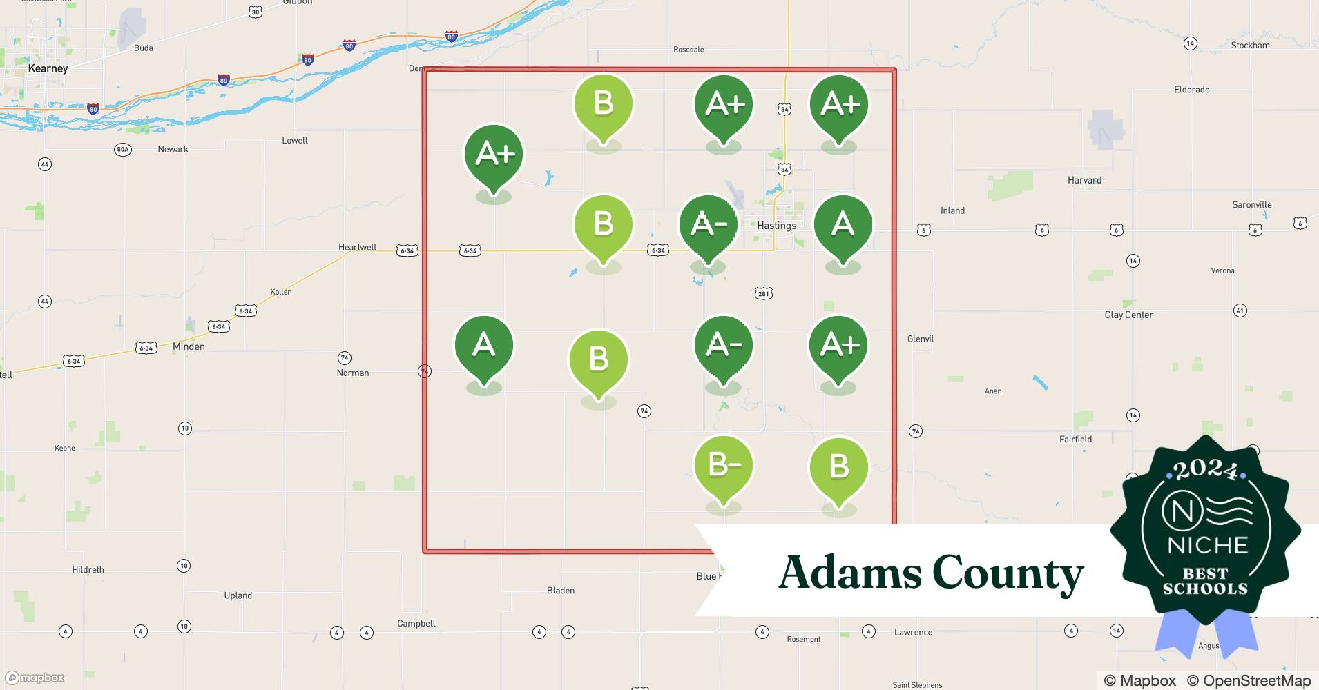 School Districts in Adams County, NE - Niche