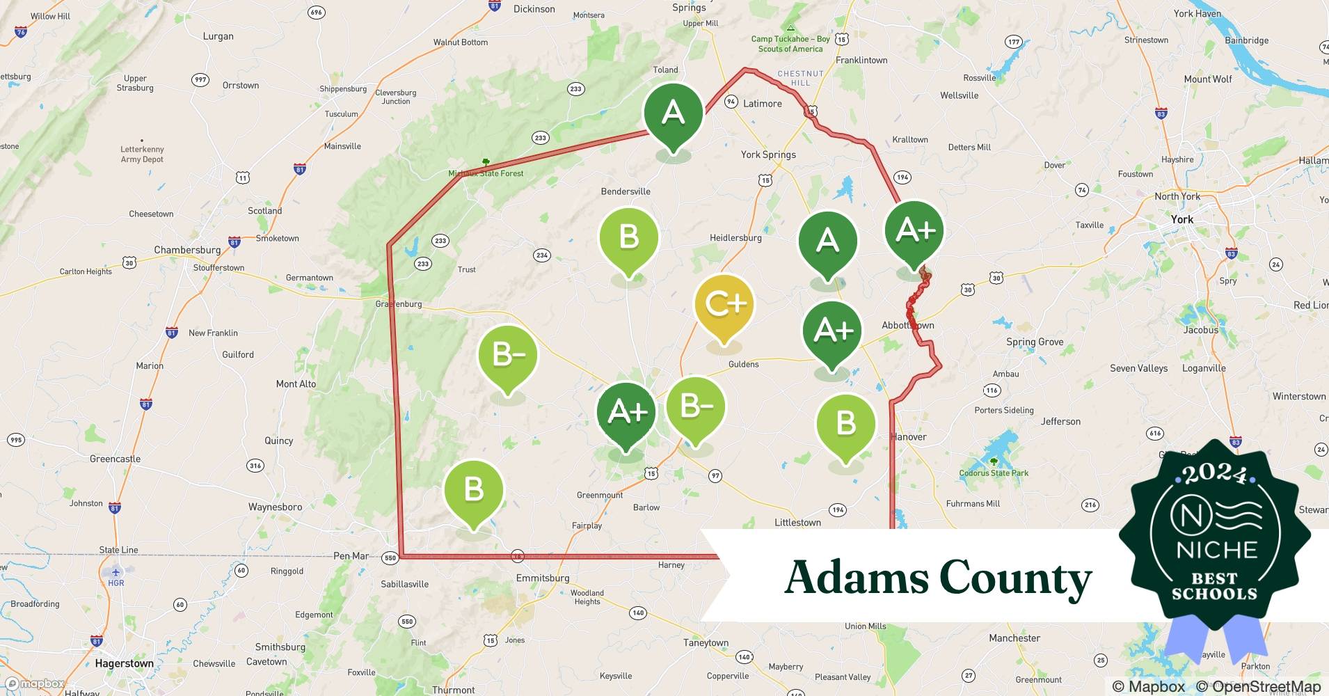 School Districts in Adams County, PA - Niche