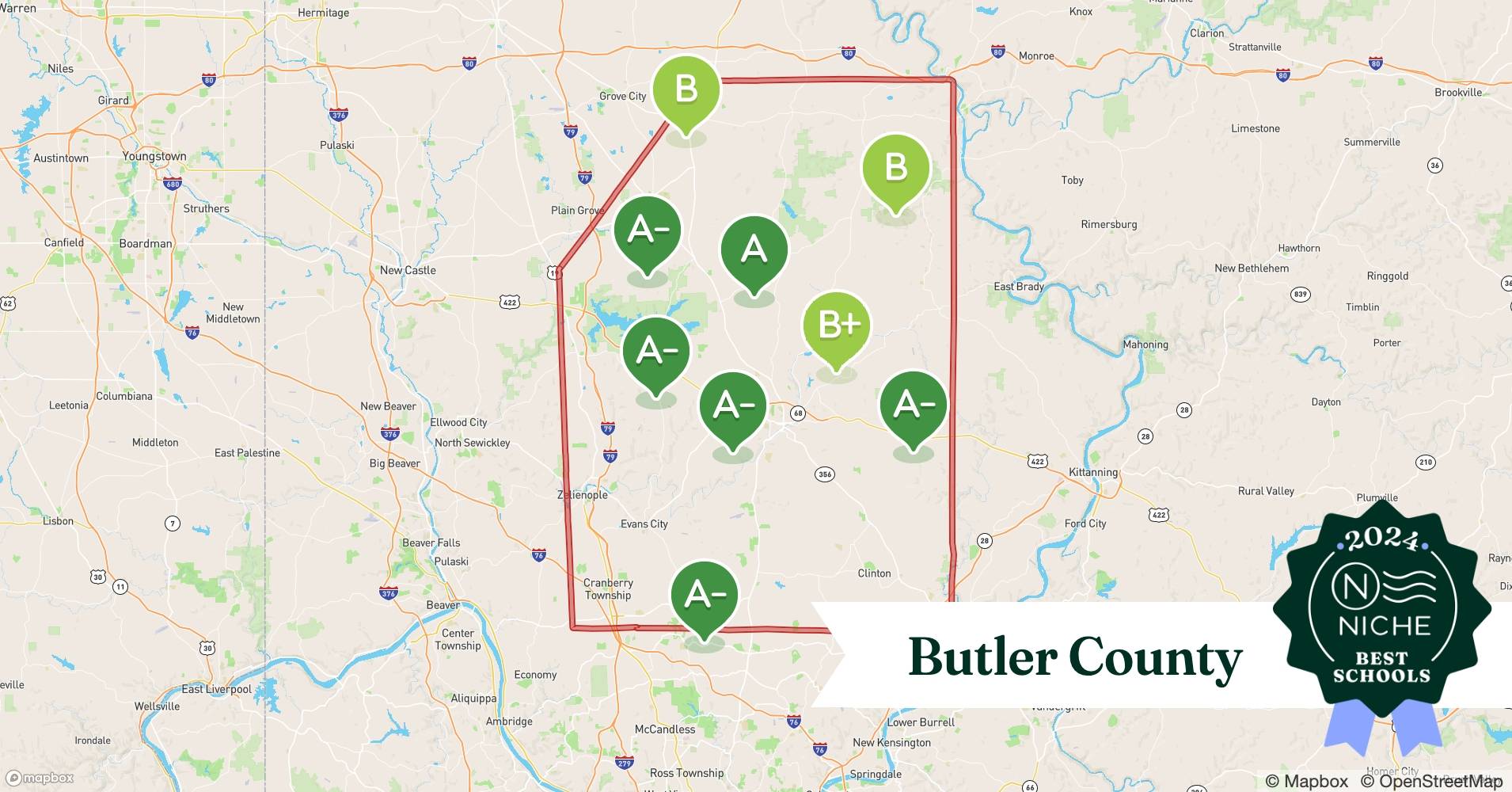 School Districts in Butler County, PA - Niche