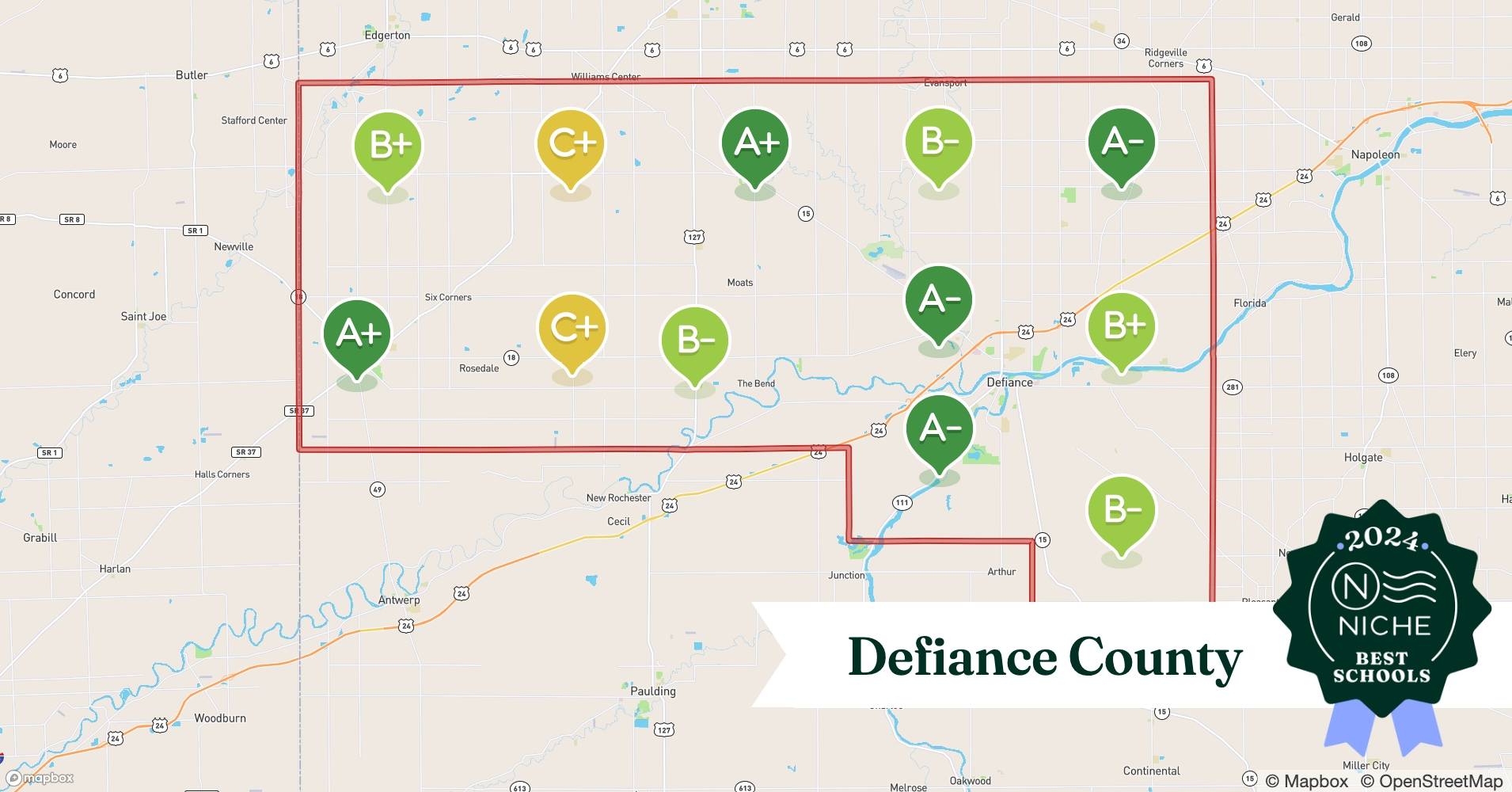 School Districts in Defiance County, OH - Niche
