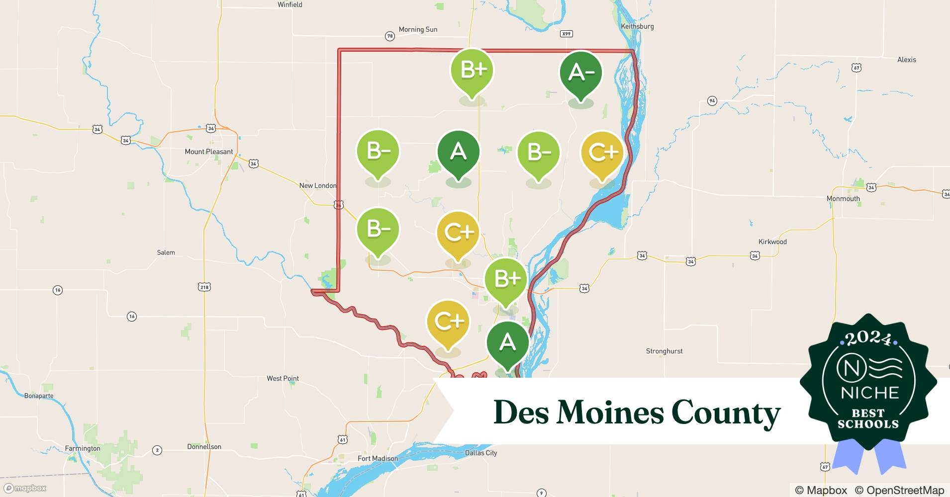 School Districts in Des Moines County, IA - Niche